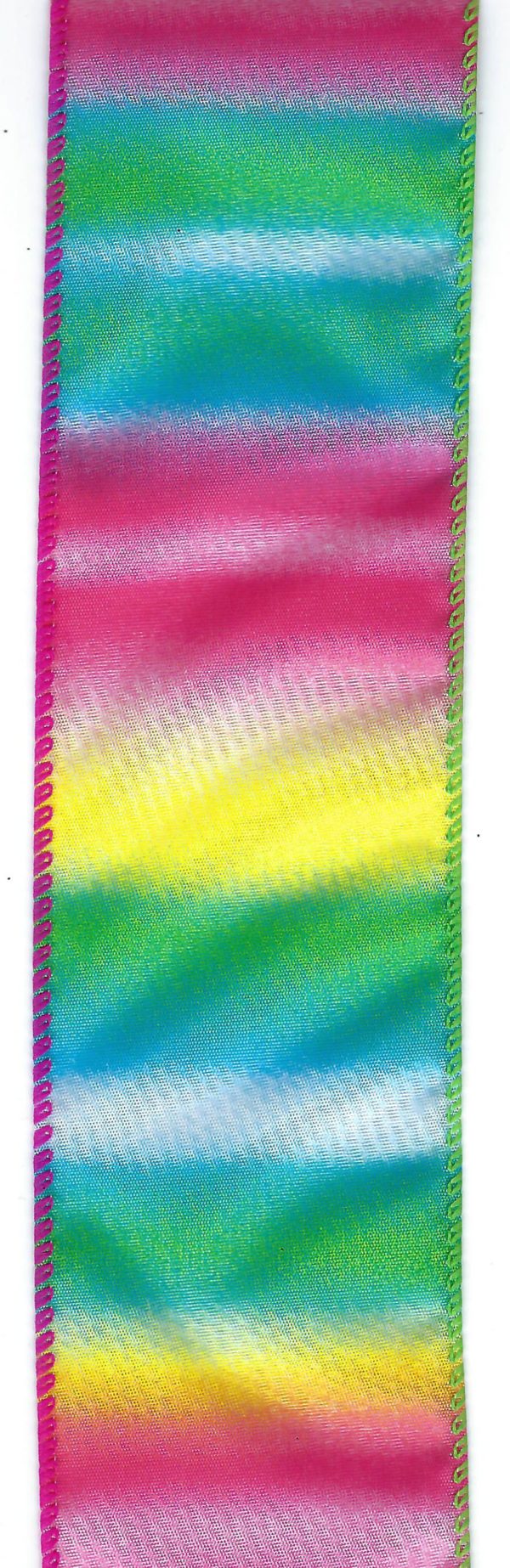 2.5" Rainbow Railroad Strip Ribbon on 20 Yard Roll - Kelea's Florals