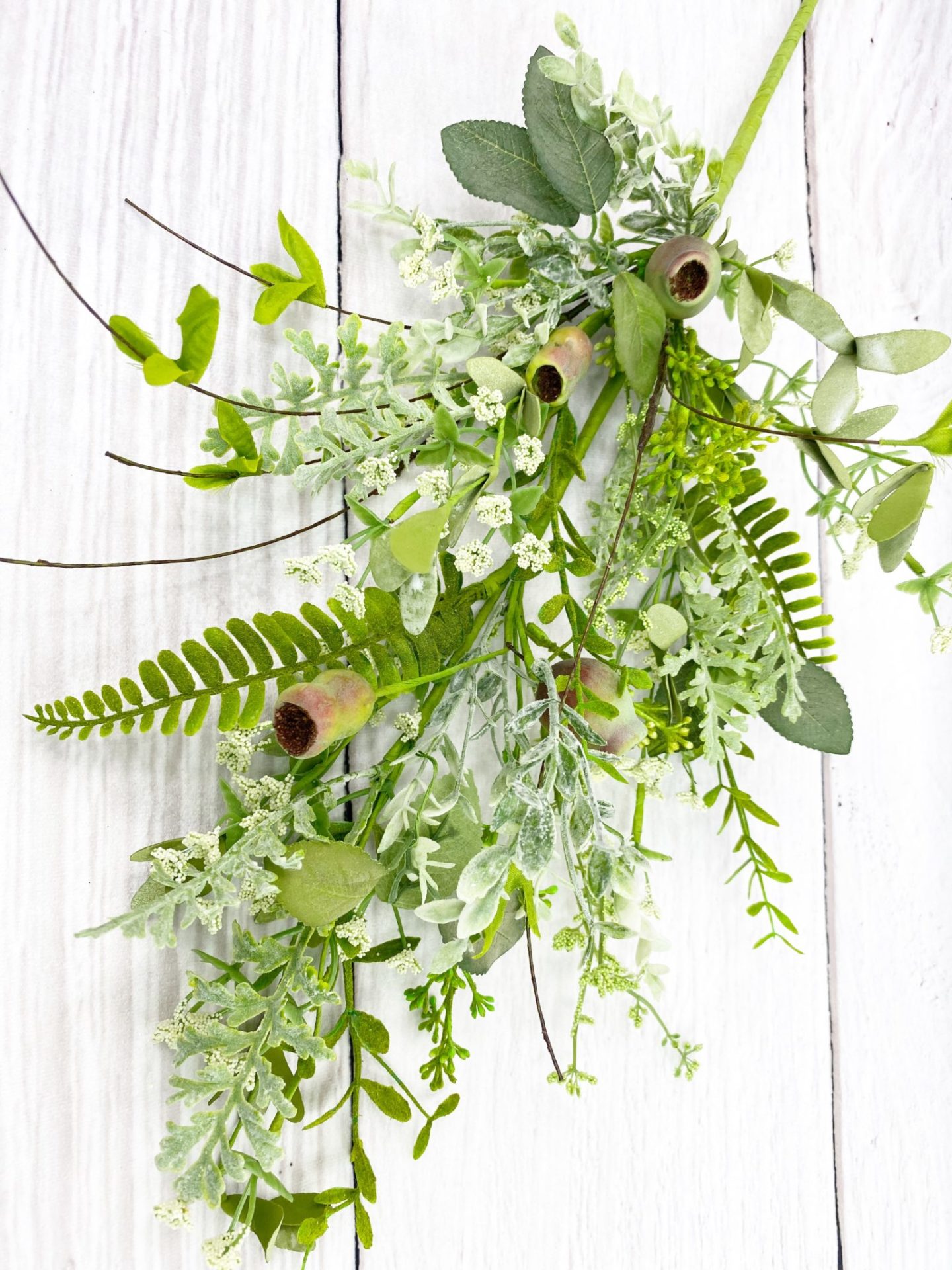 Mixed Green Dusty Miller Pod Stem - Kelea's Florals
