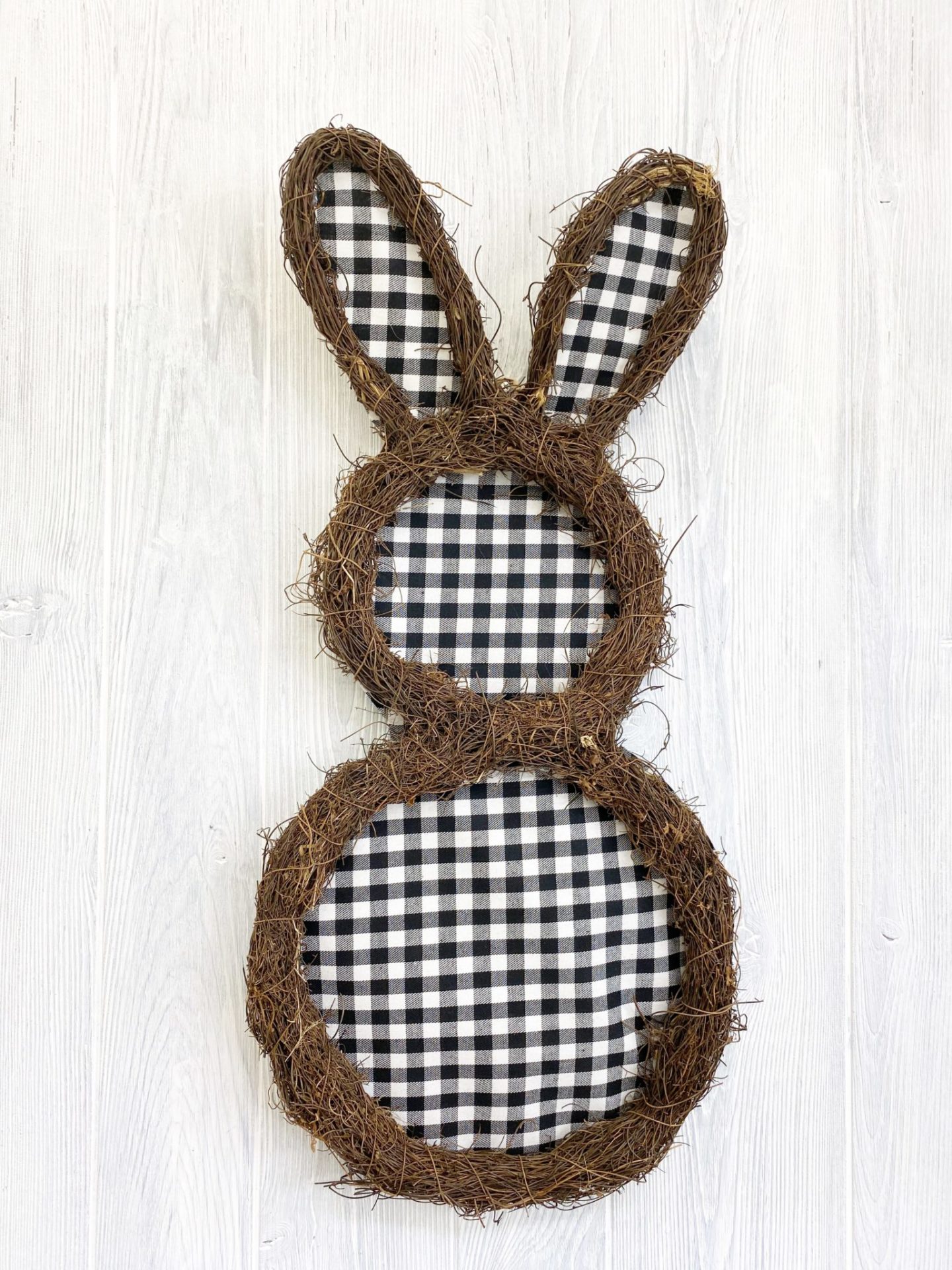 Twig and Fabric Rabbit Arrangement Base - Kelea's Florals