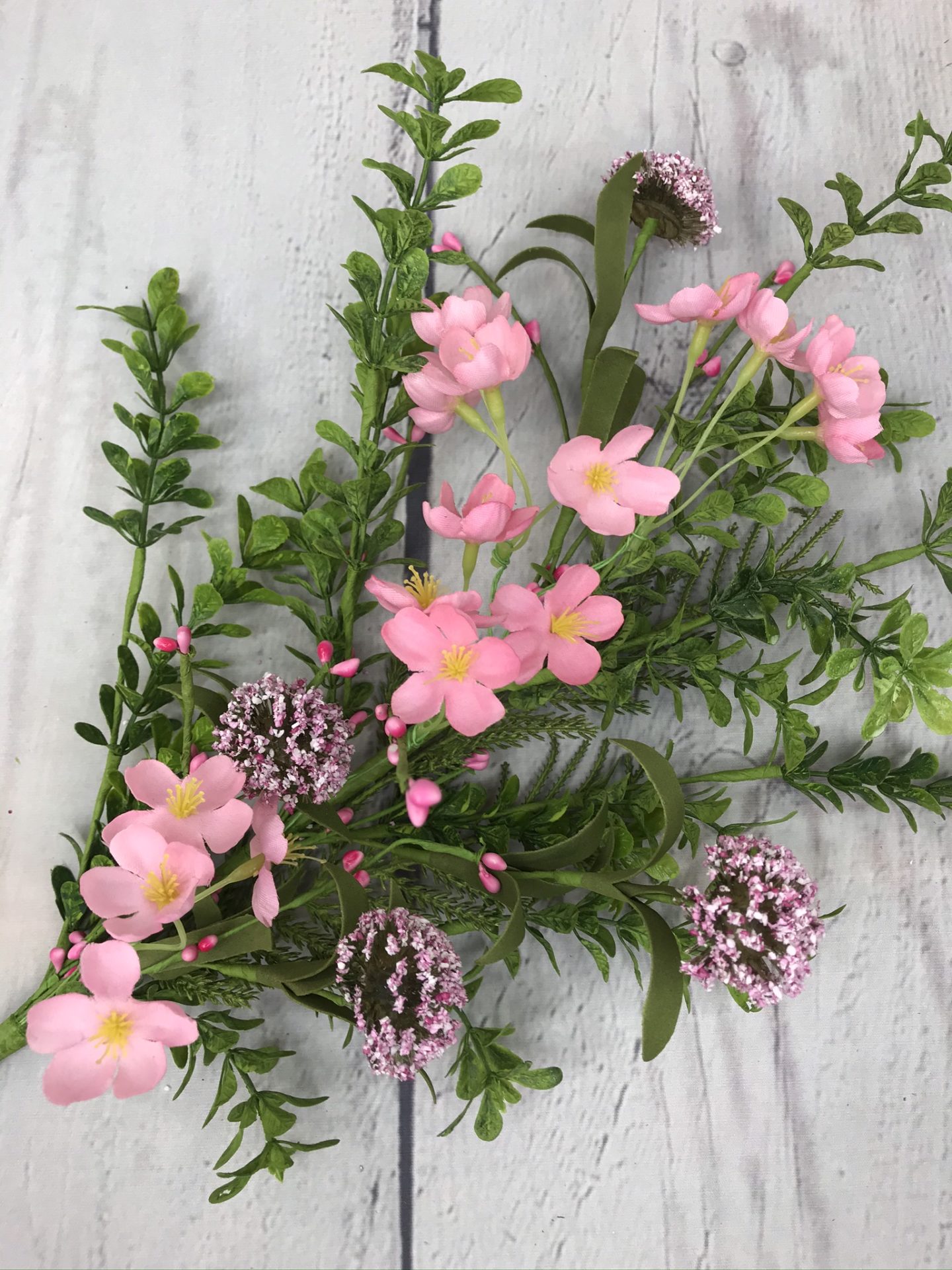 Pink Wild Flower & Greenery Stem - Kelea's Florals