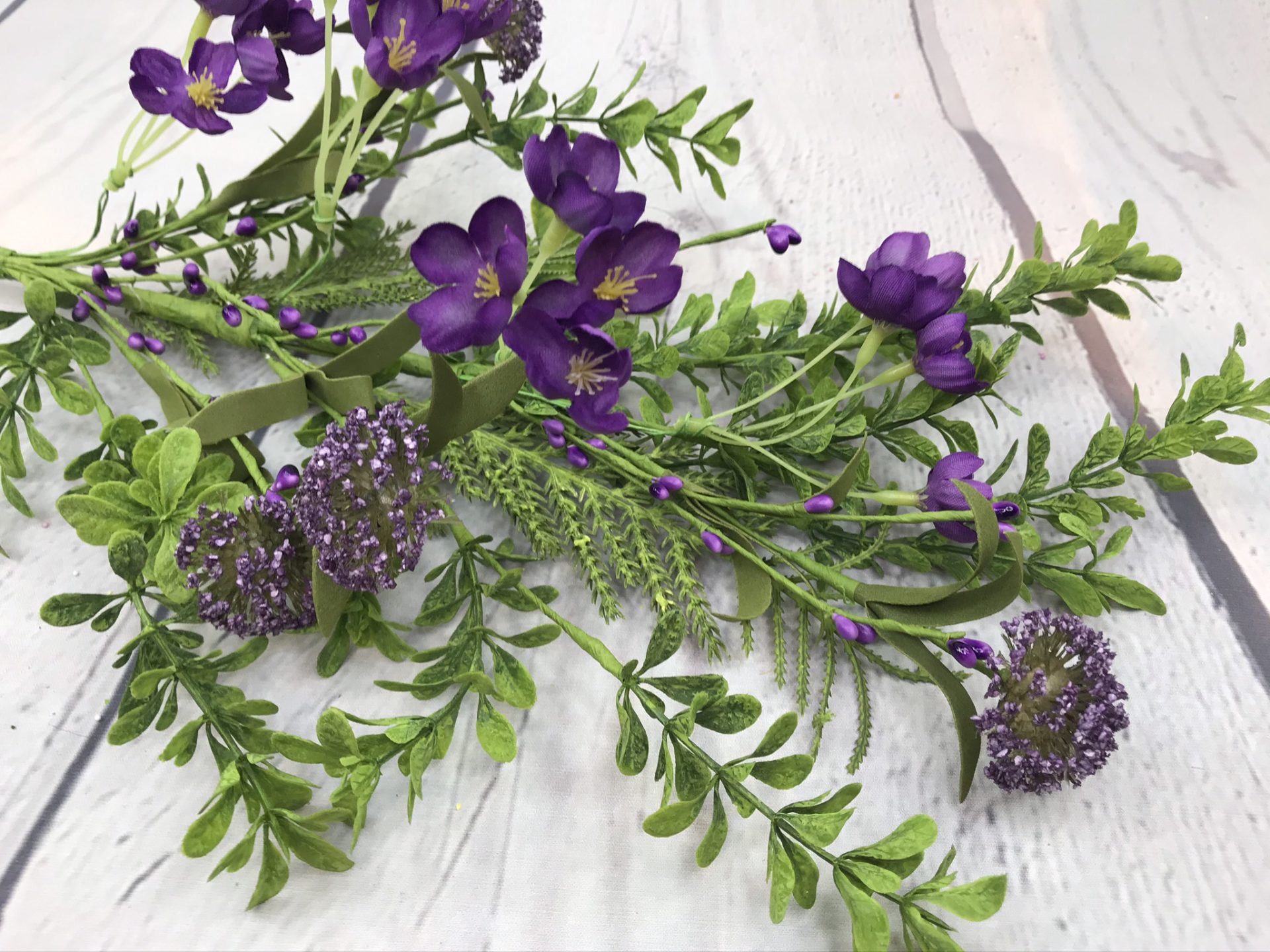 Purple Wild Flower & Greenery Stem - Kelea's Florals