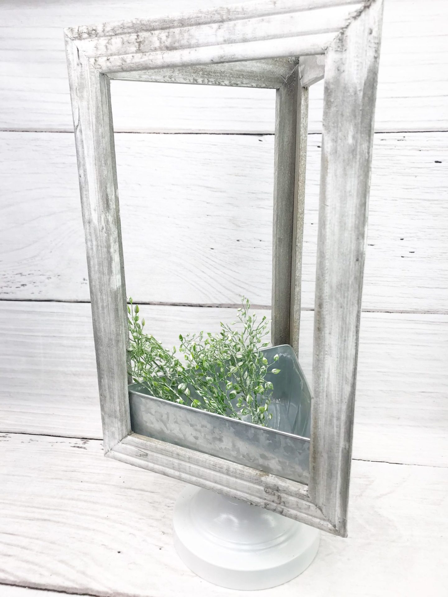 Large Wood & Tin Triangle Container - Kelea's Florals