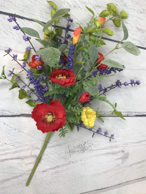 Multi color Poppy Bush - Kelea's Florals