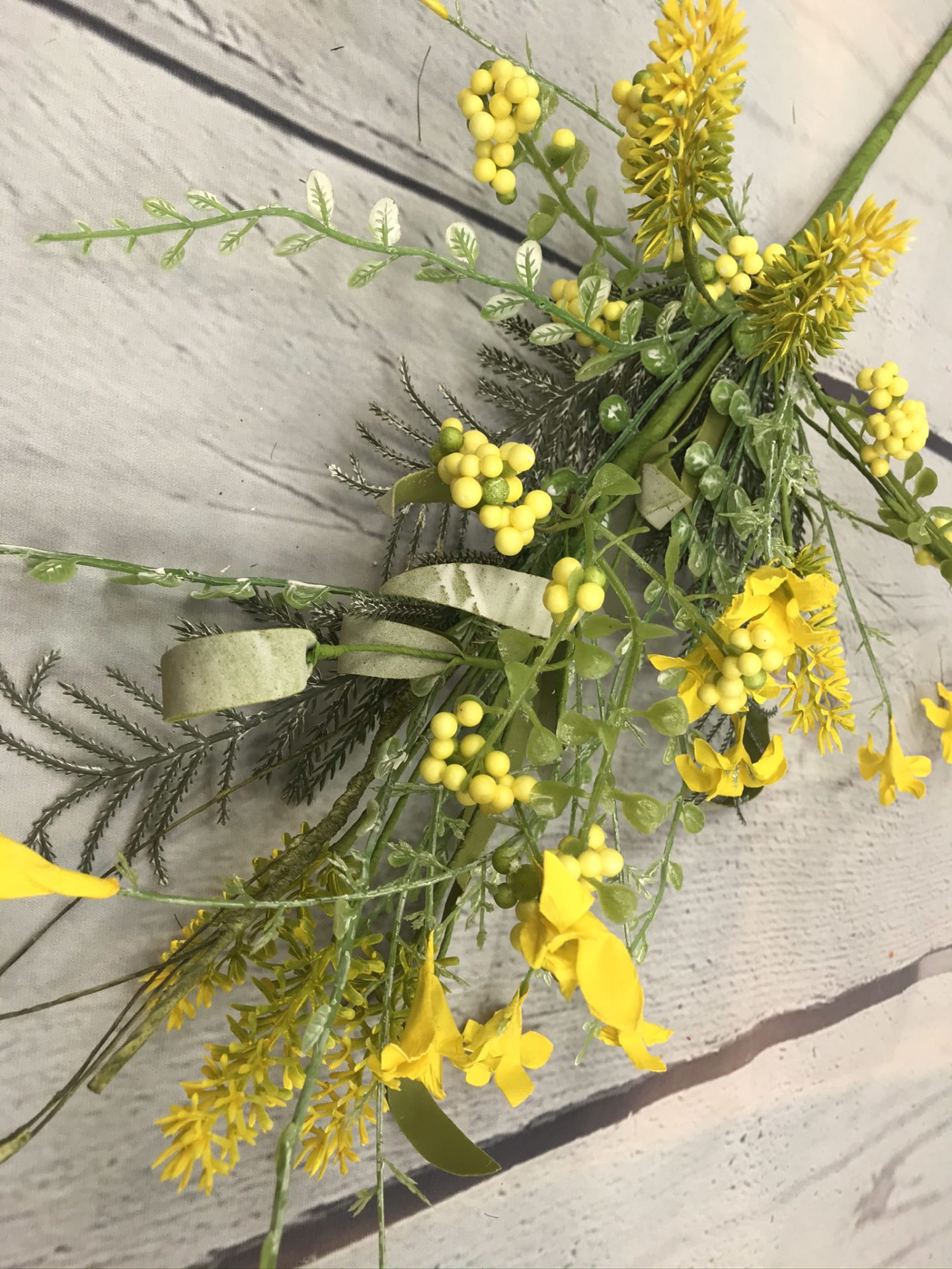 Yellow Flower & Berry Stem - Kelea's Florals