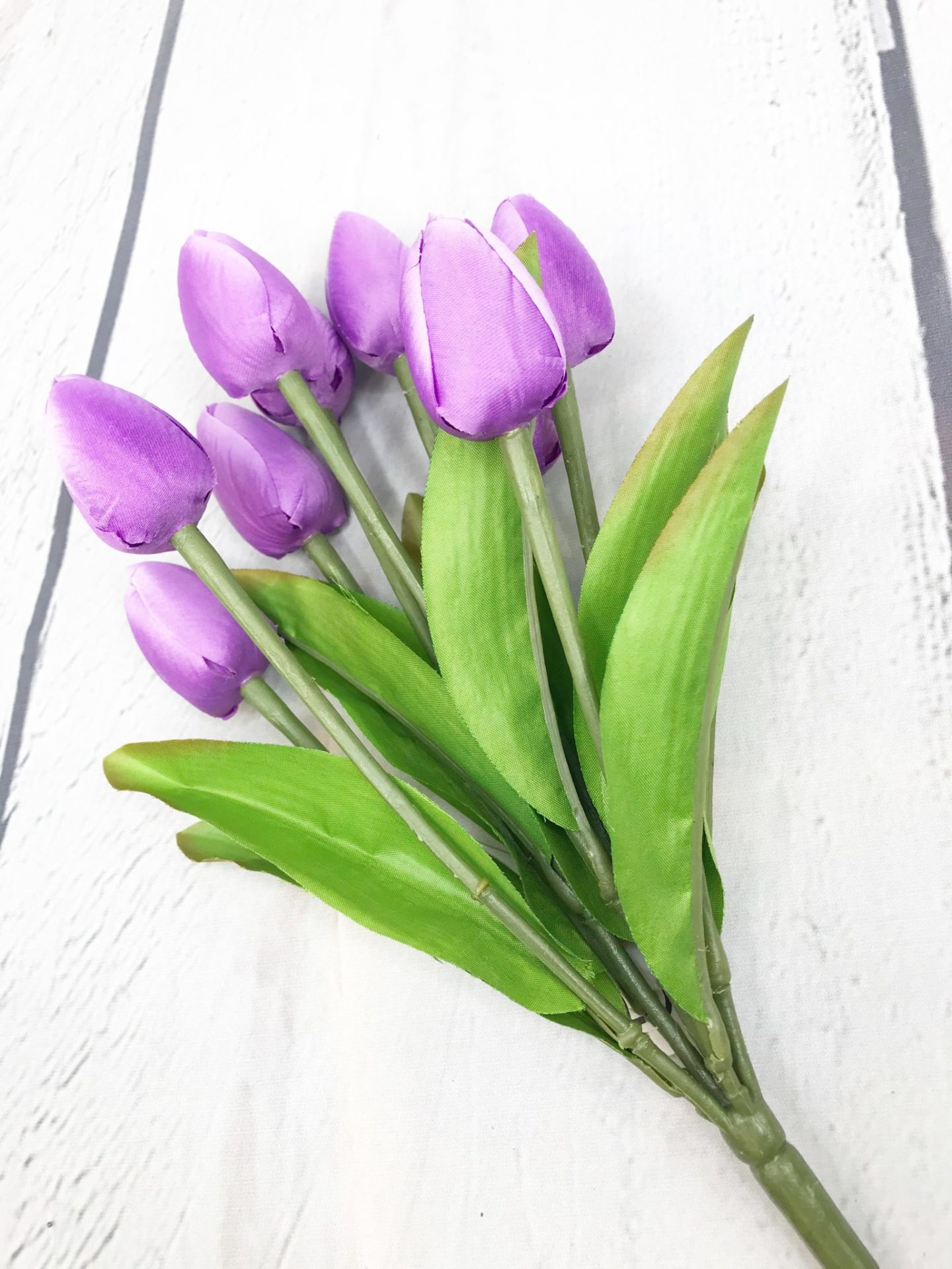 13" Lavender Tulip Bush with 9 heads - Kelea's Florals