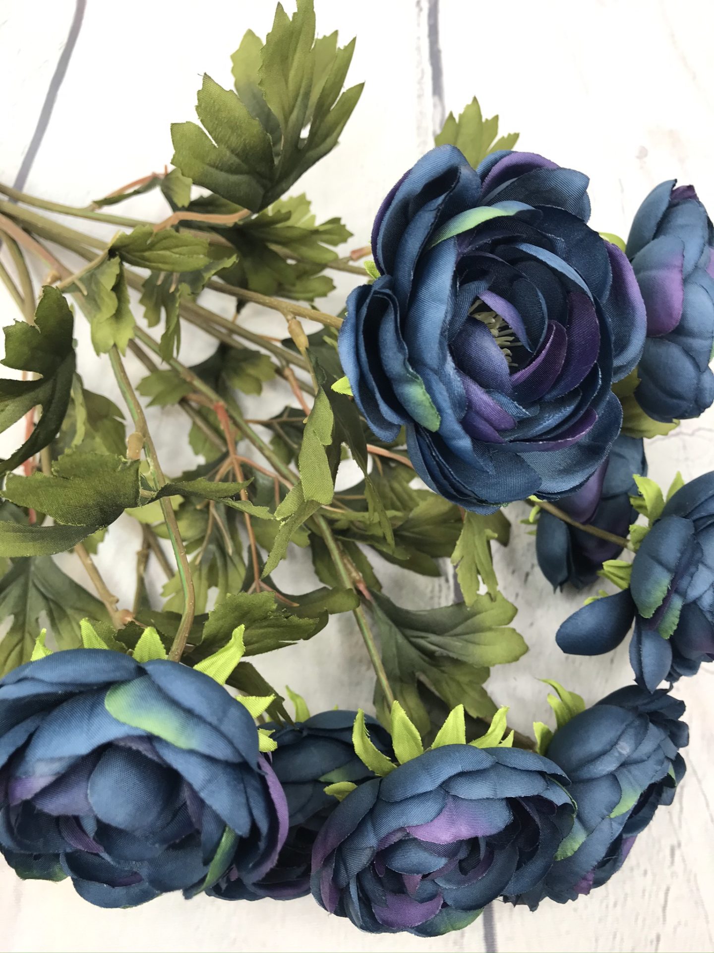 Blue Ranunculus Bush - Kelea's Florals