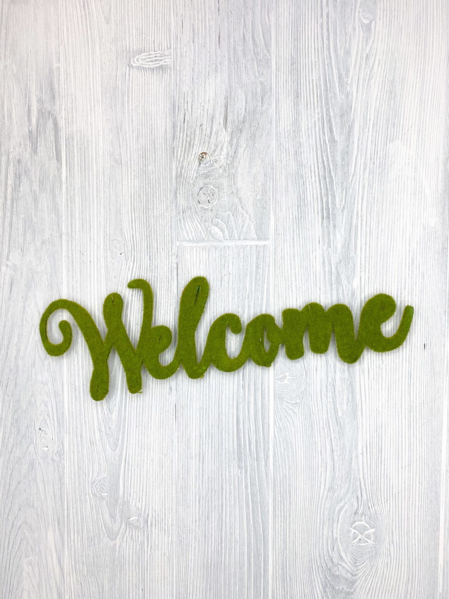 Moss Welcome Sign - Kelea's Florals