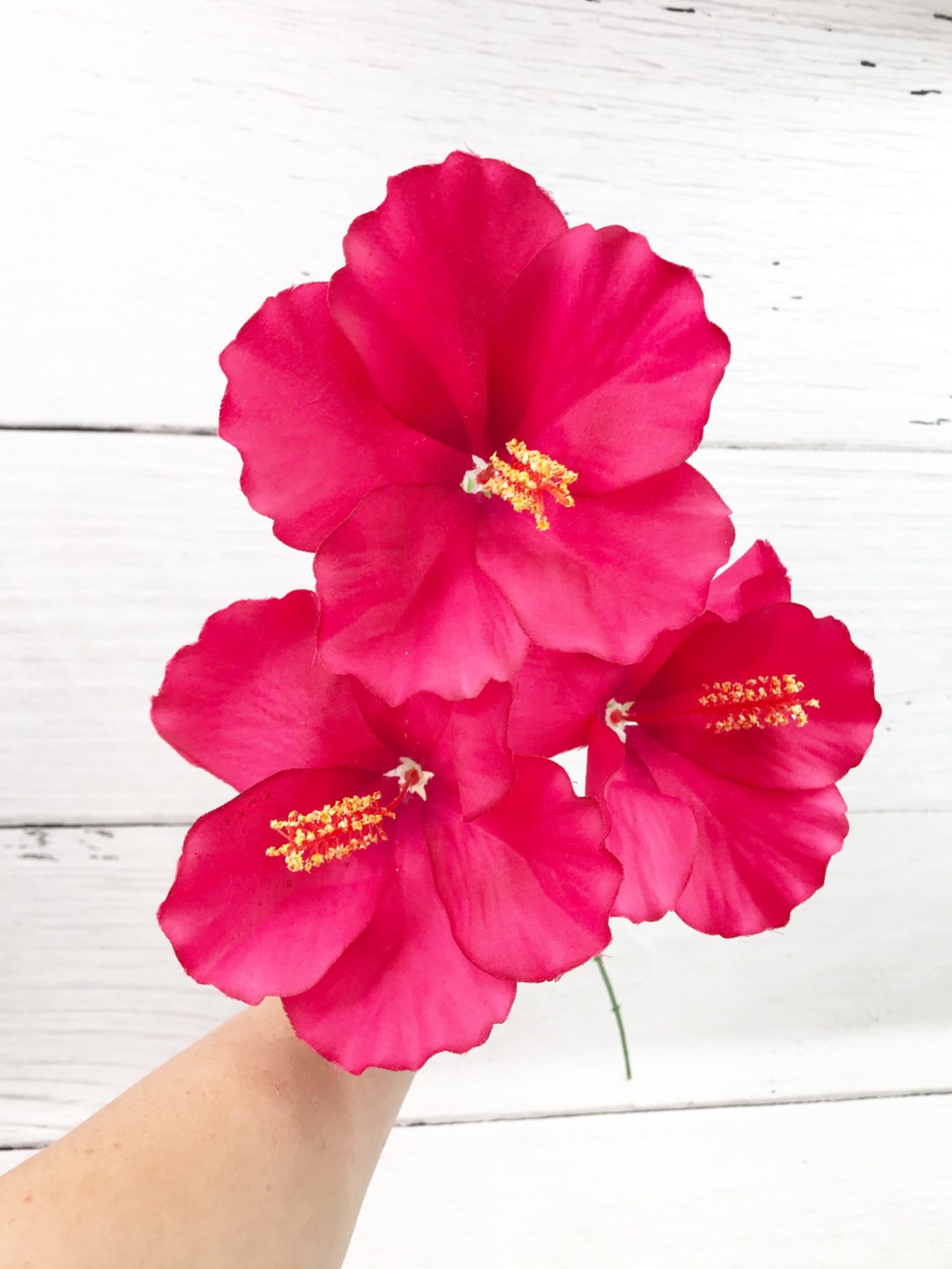 Pink Hibiscus Stem - Kelea's Florals
