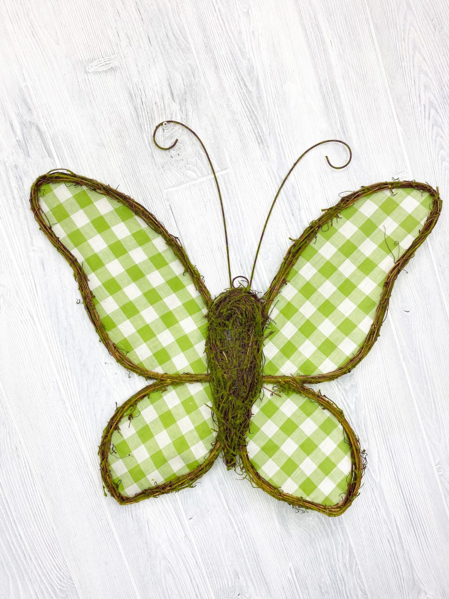 Green Fabric Twig Butterfly Base - Kelea's Florals