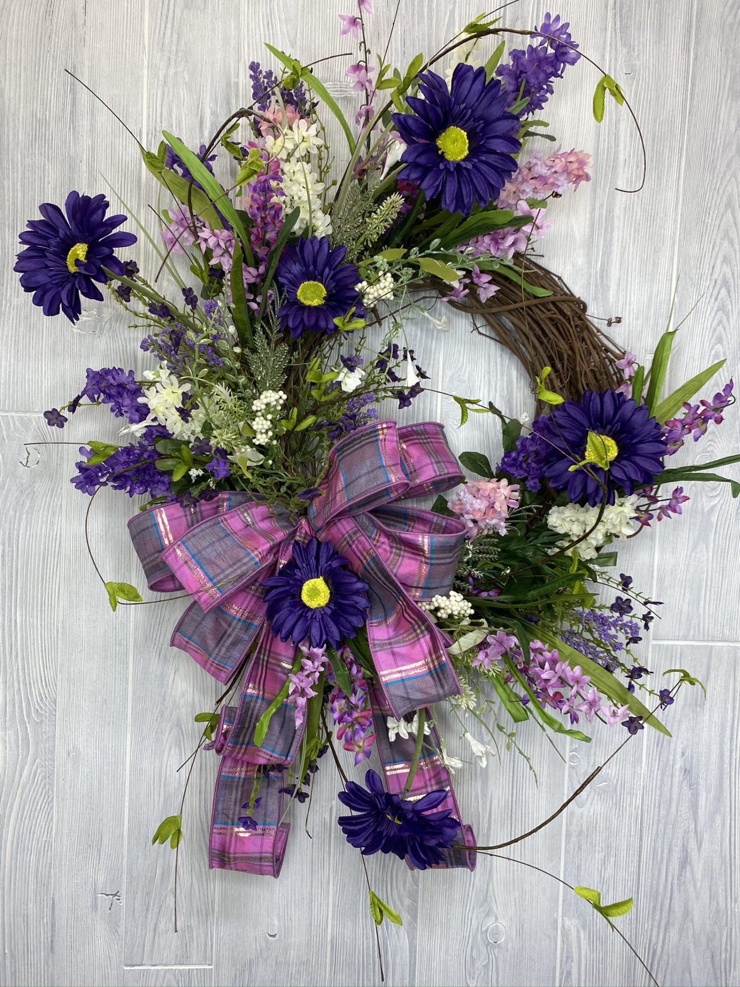 Purple Spring Flower Wreath Kit - Kelea's Florals
