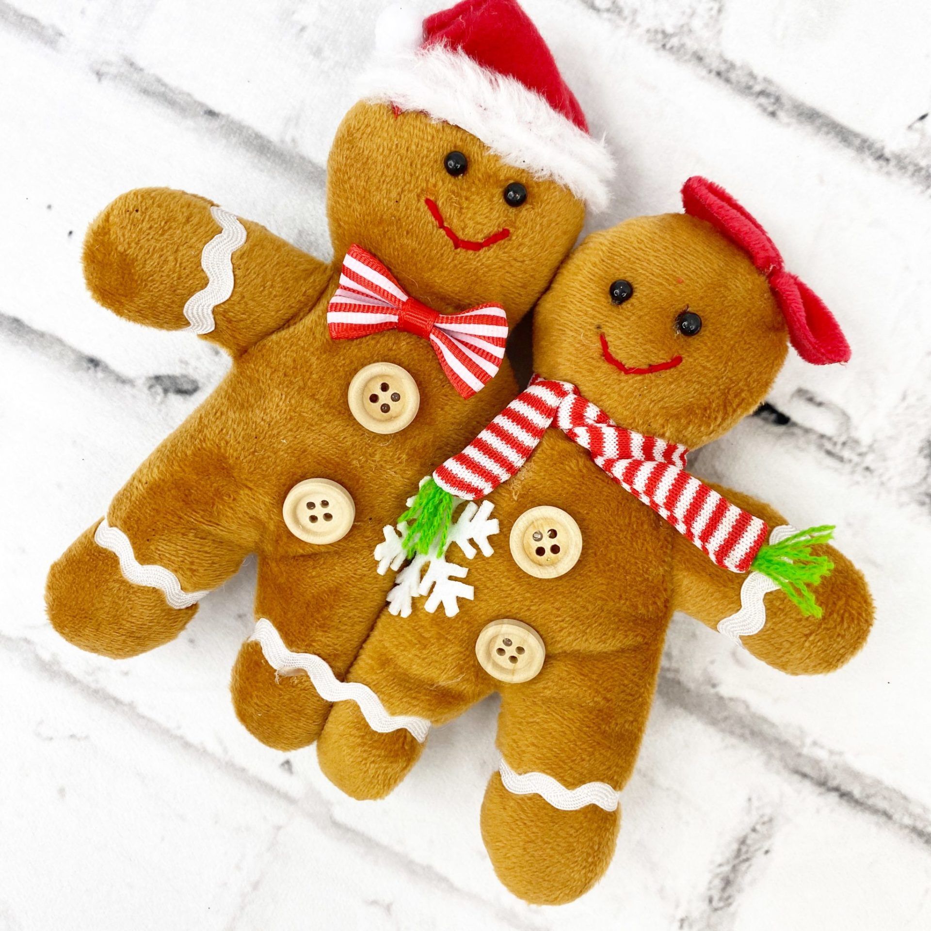 Plush Gingerbread Pair - Kelea's Florals