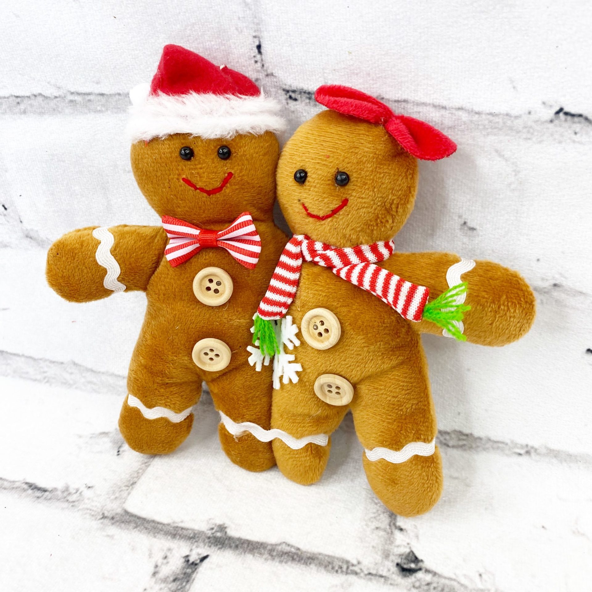 Plush Gingerbread Pair - Kelea's Florals