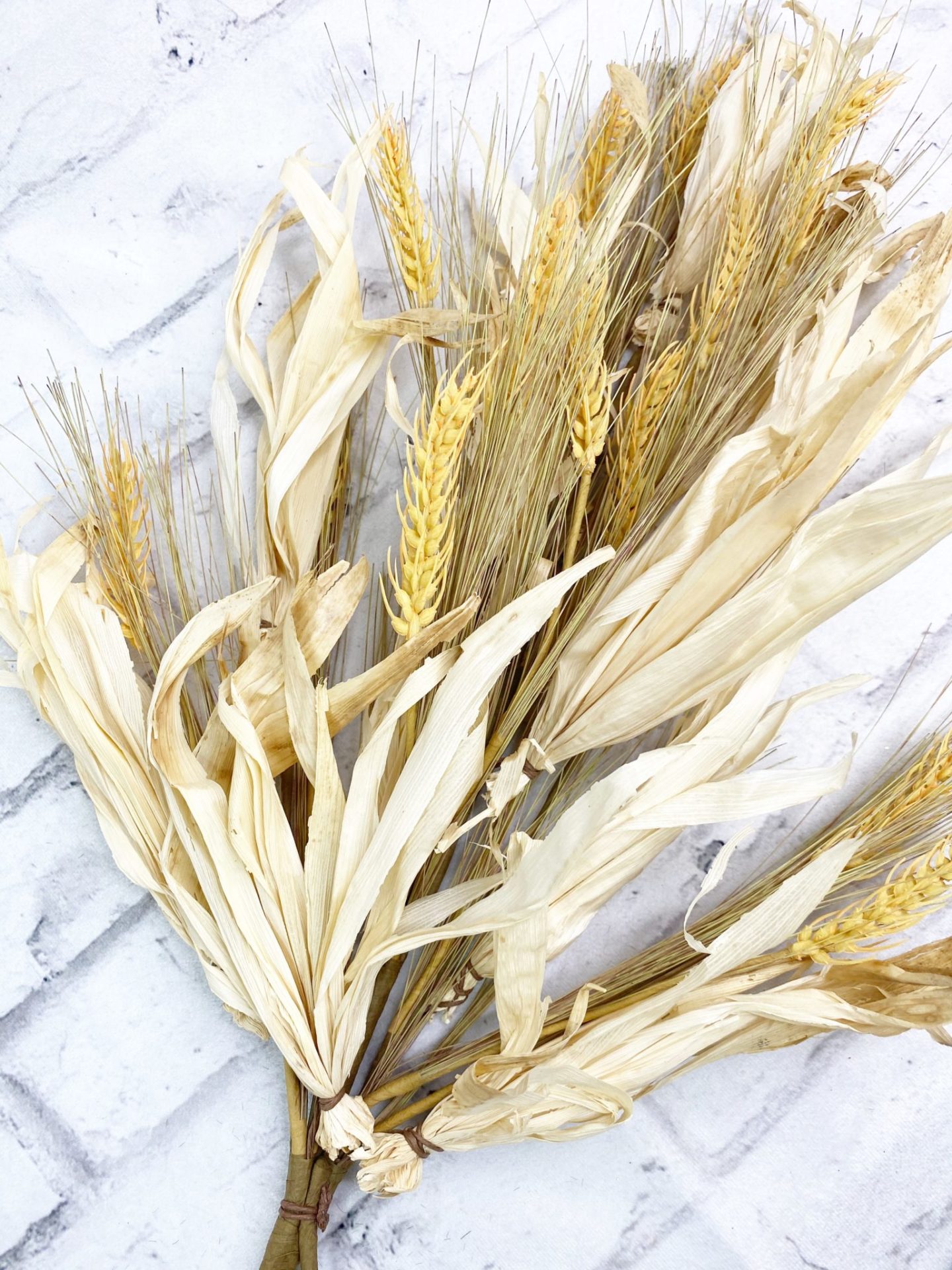 Wheat with Corn Husk Swag - Kelea's Florals
