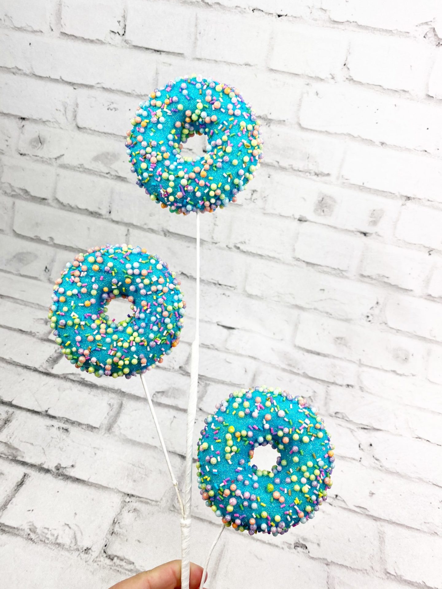 Blue Sprinkles Donut Stem - Kelea's Florals