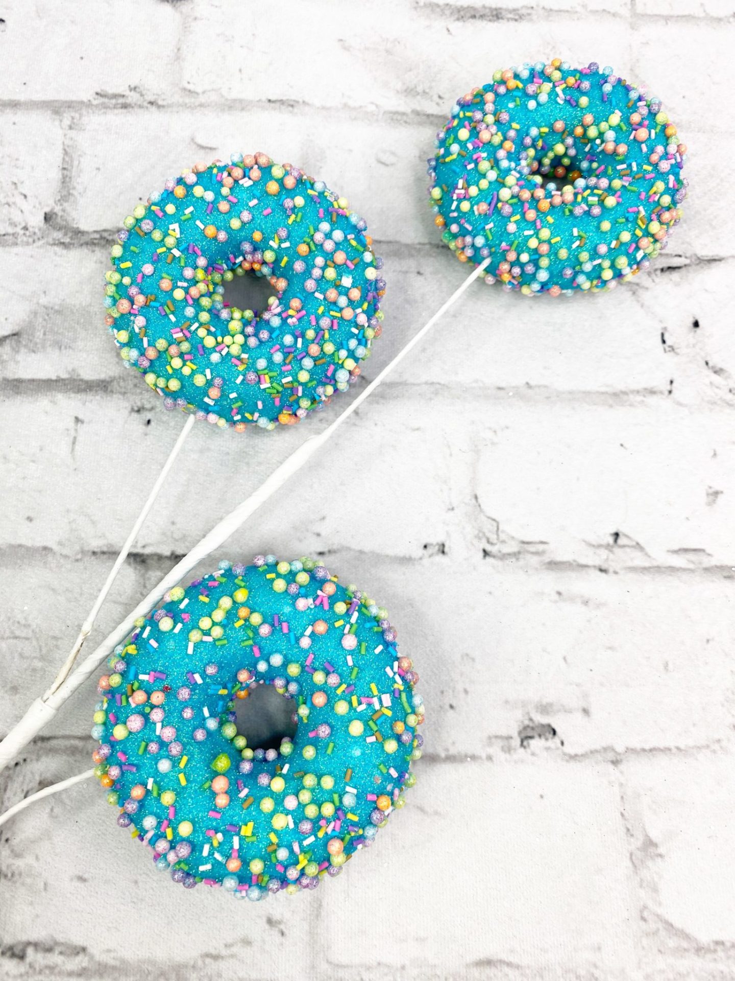 Blue Sprinkles Donut Stem - Kelea's Florals