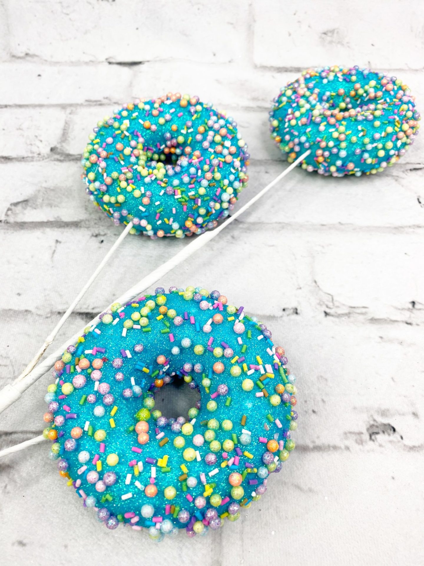 Blue Sprinkles Donut Stem - Kelea's Florals