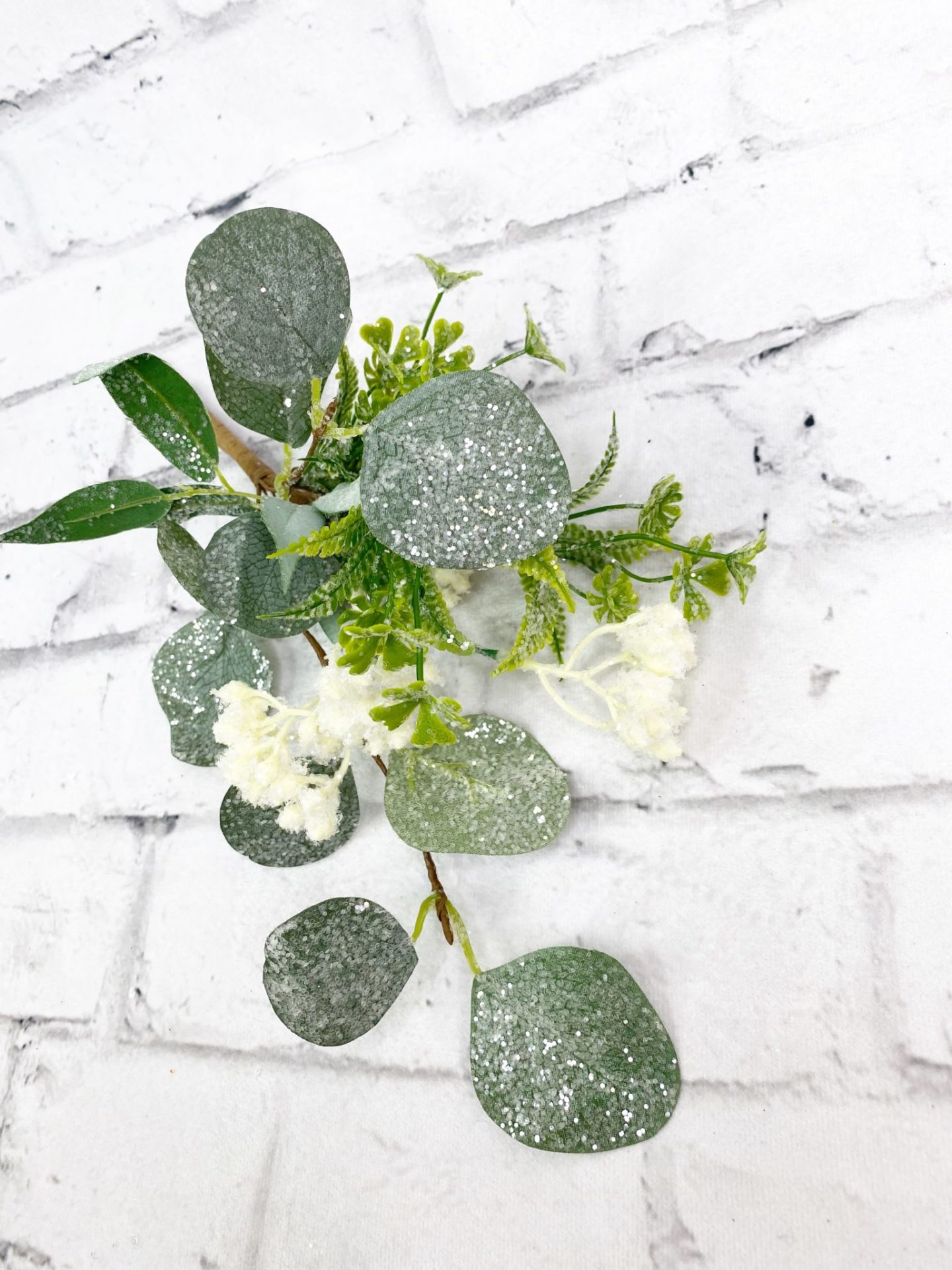 Glitter Eucalyptus Pick - Kelea's Florals