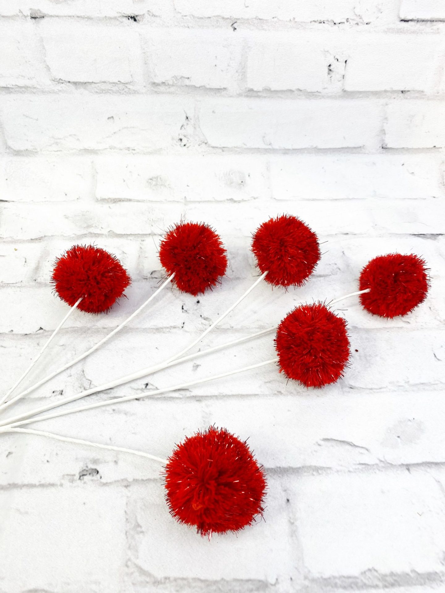 Red Pom Pom Stem - Kelea's Florals