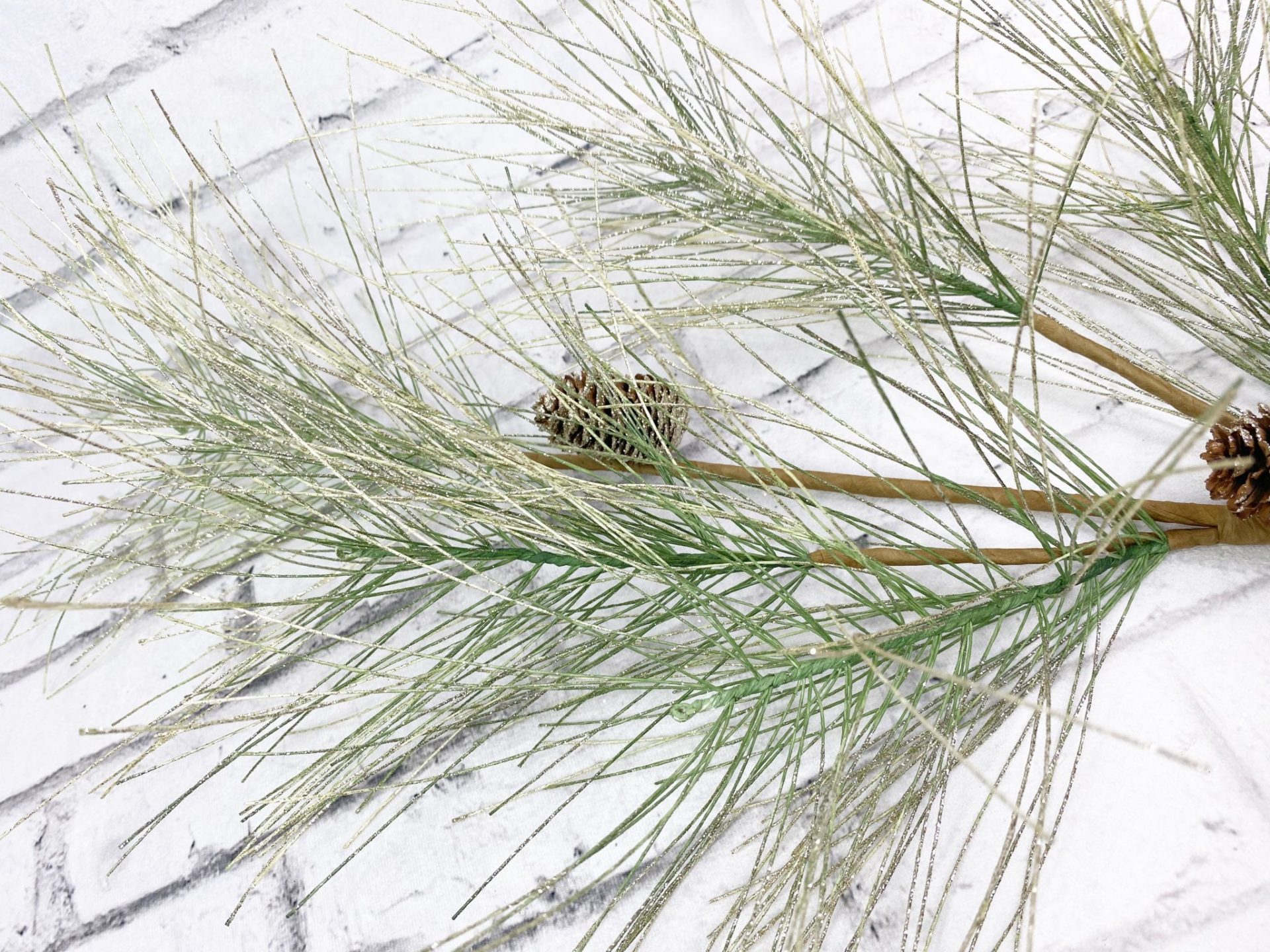 Glitter Pine Stem - Kelea's Florals