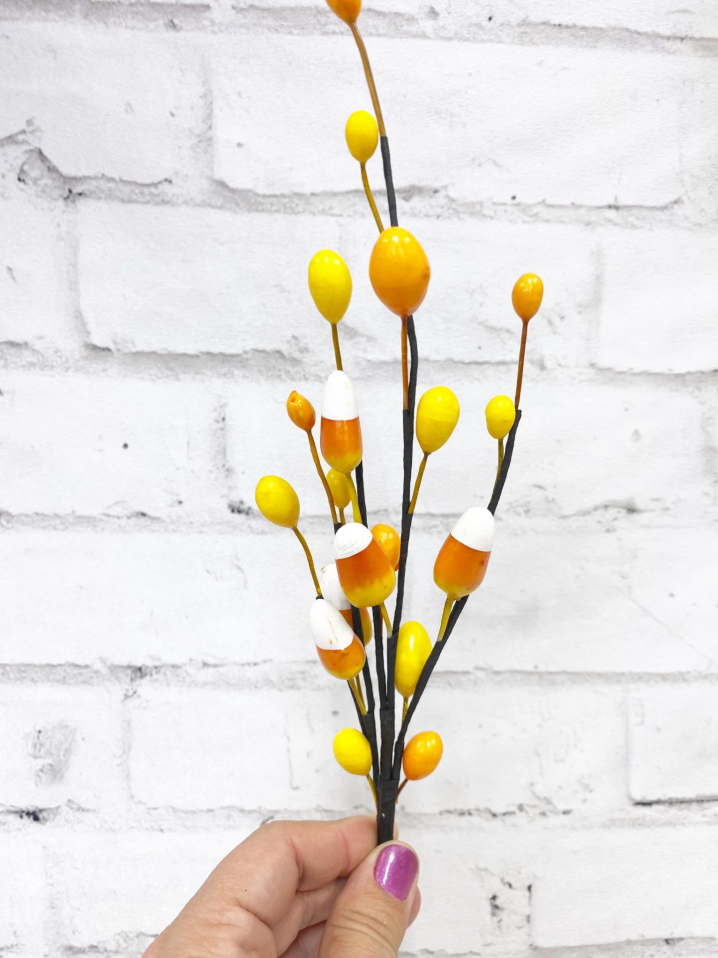 Small Candy Corn Pick - Kelea's Florals