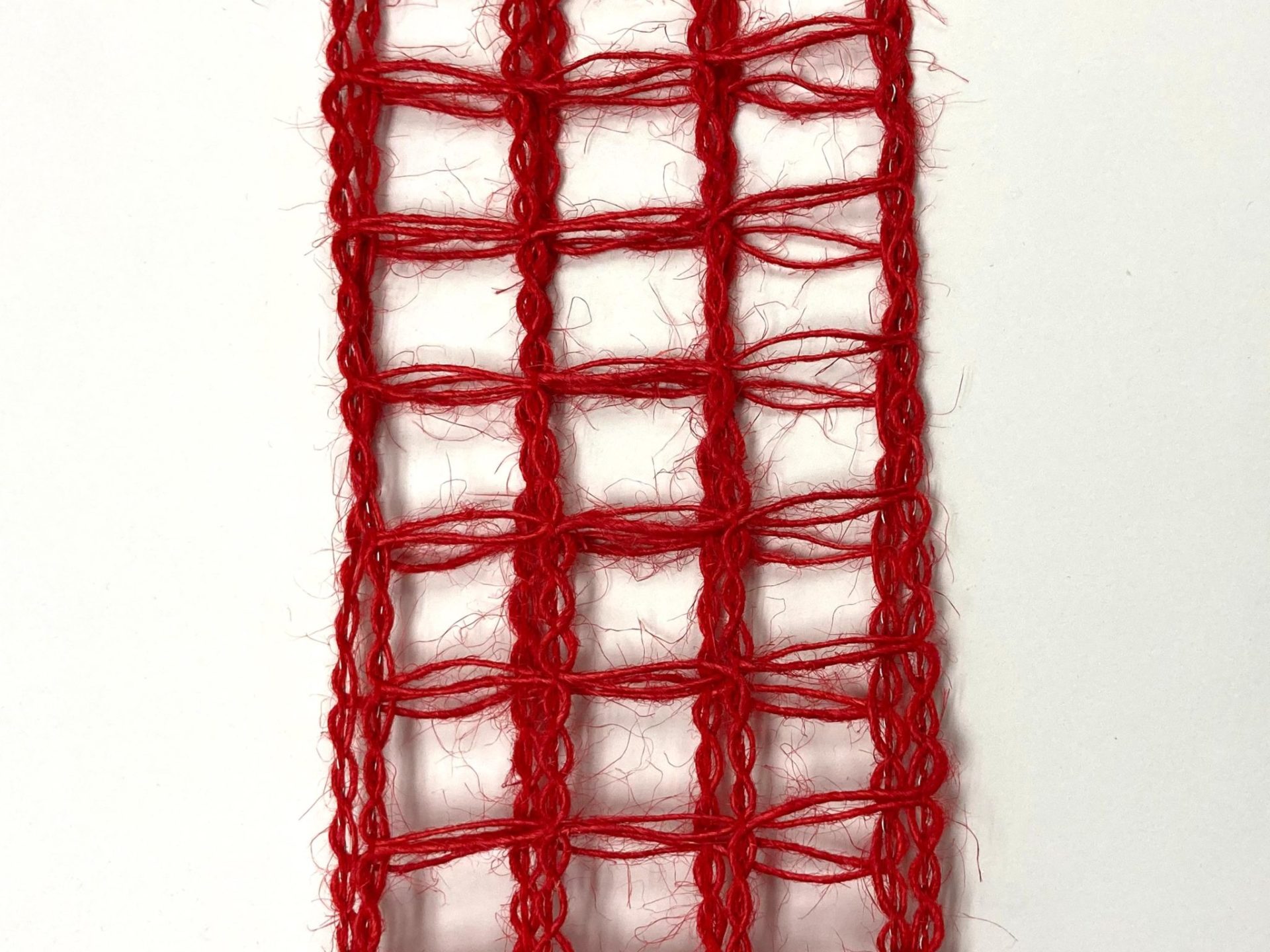 2.5" Red Open Weave Burlap Ribbon on 10 Yard Roll - Kelea's Florals