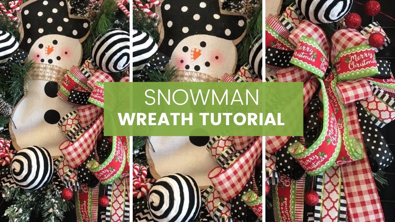 Cute DIY Snowman Wreath to Brighten the Holidays - Kelea's Florals