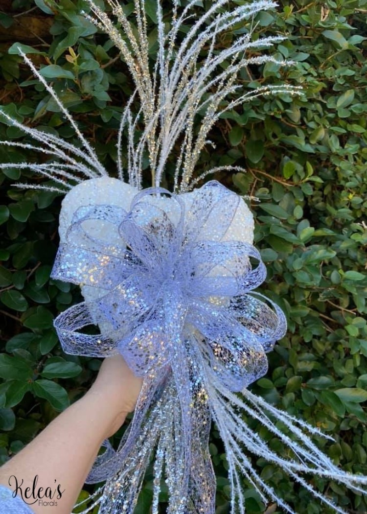 Handmade Angel Wing Tree Topper - Kelea's Florals