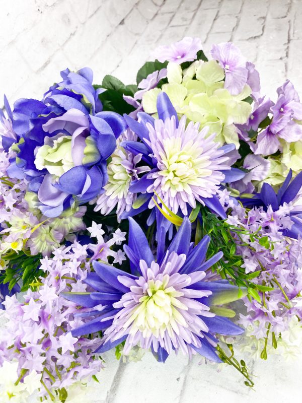 Levander Peony Fuji Mum Lila Delphinium & Hydrangea Mixed Bush - Kelea ...