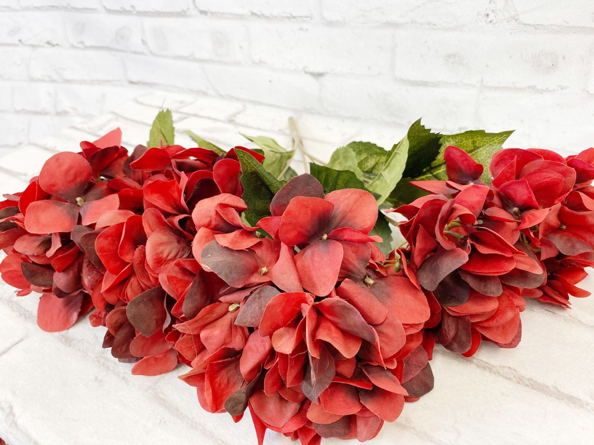 Red Hydrangea Bush - Kelea's Florals