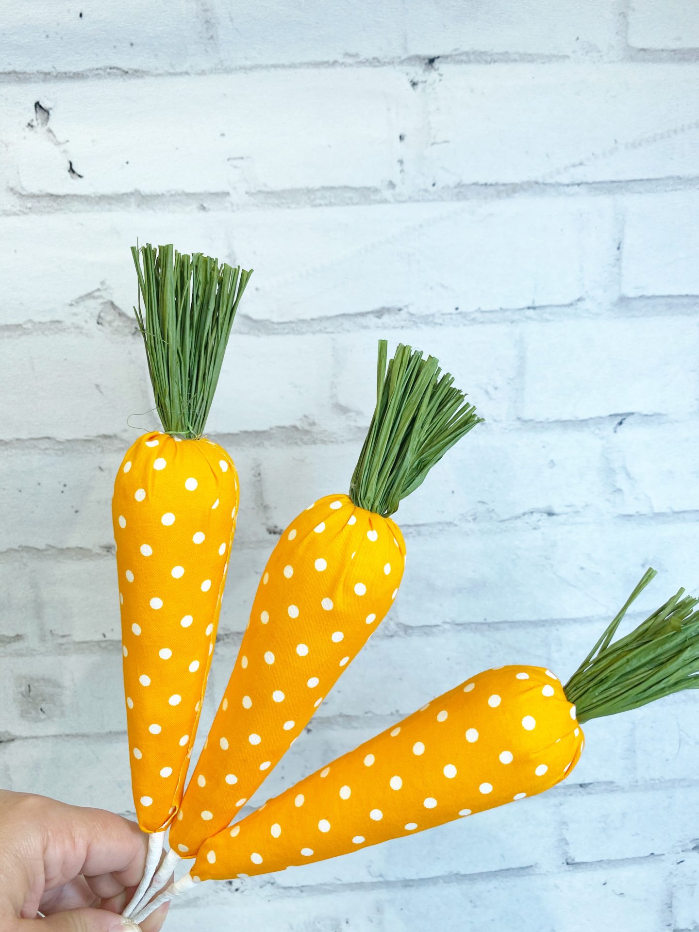 Carrot with Polka Dots for Easter - Kelea's Florals