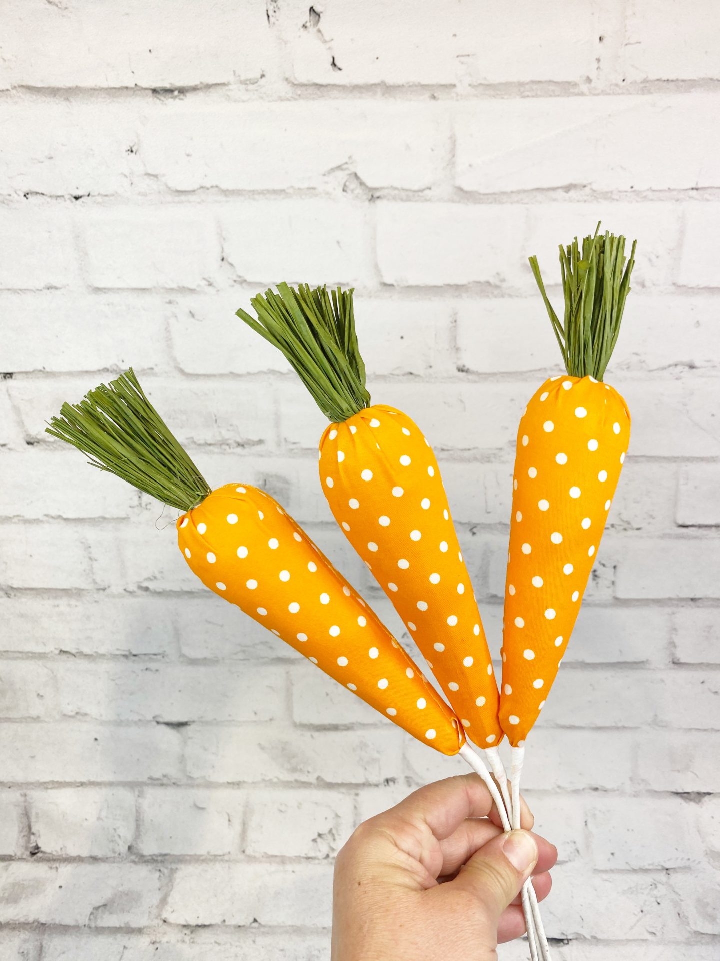 Carrot with Polka Dots for Easter - Kelea's Florals