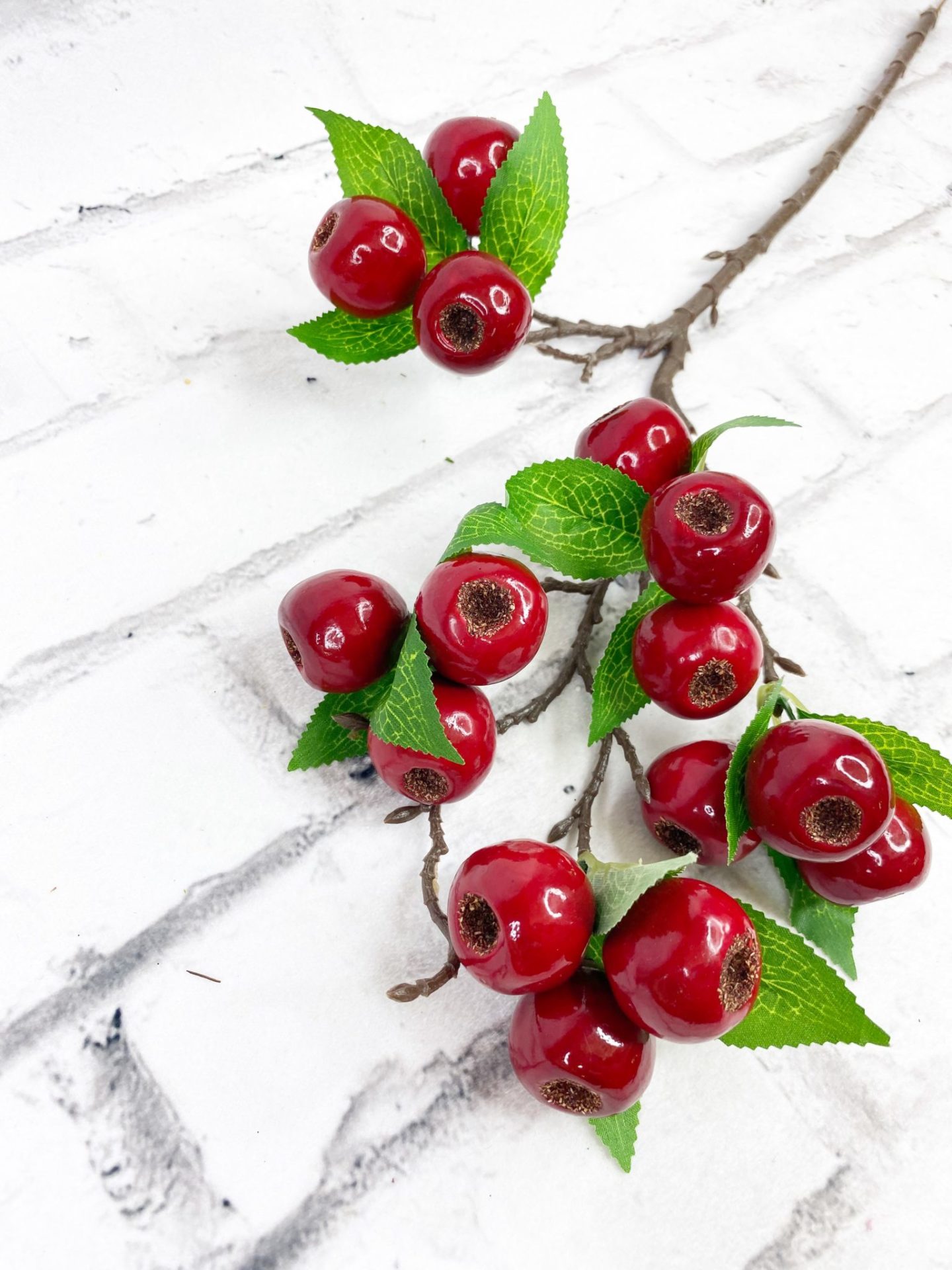 Large Red Berry Stem - Kelea's Florals