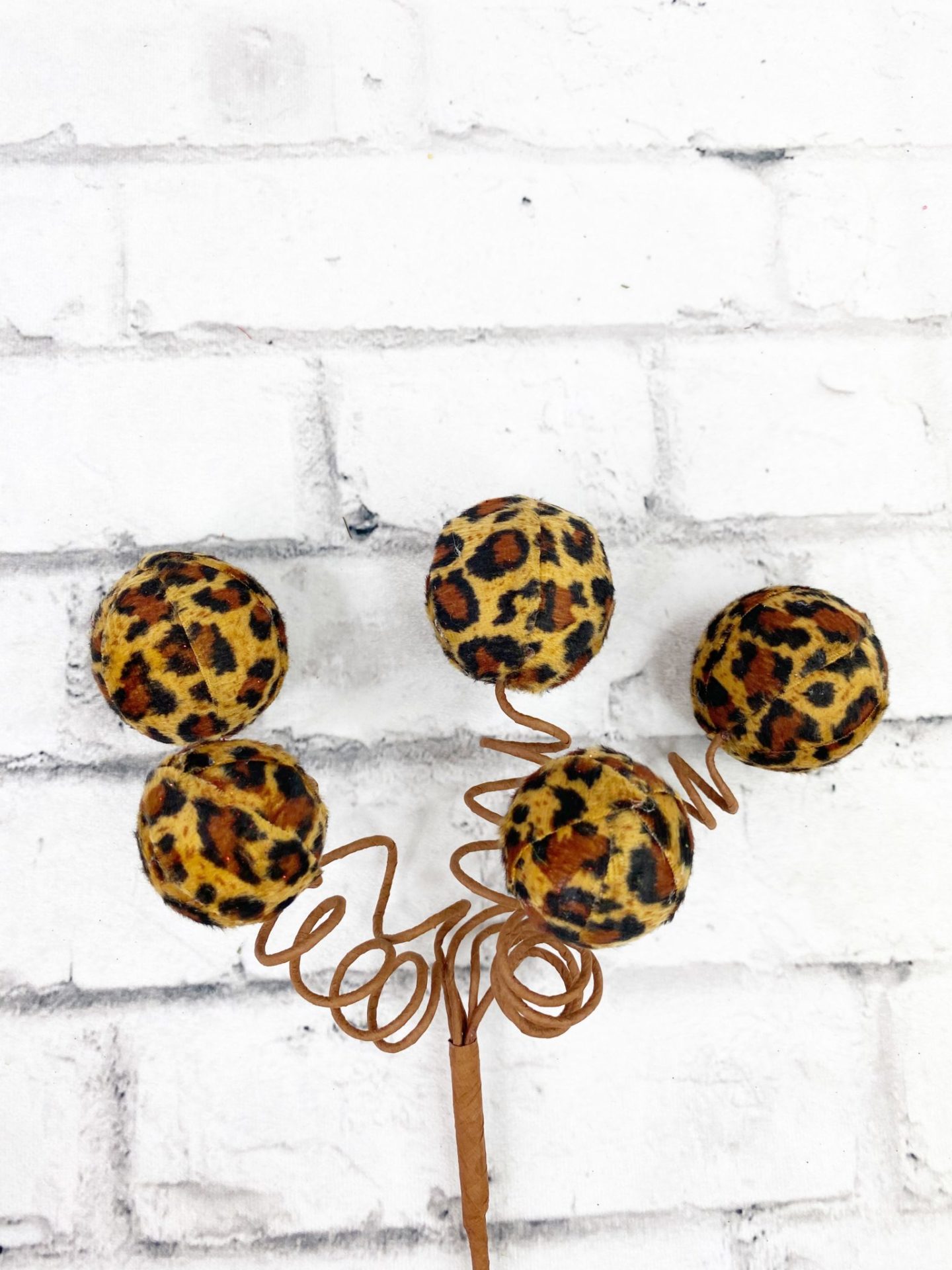 Fabric Cheetah Ball Pick - Kelea's Florals