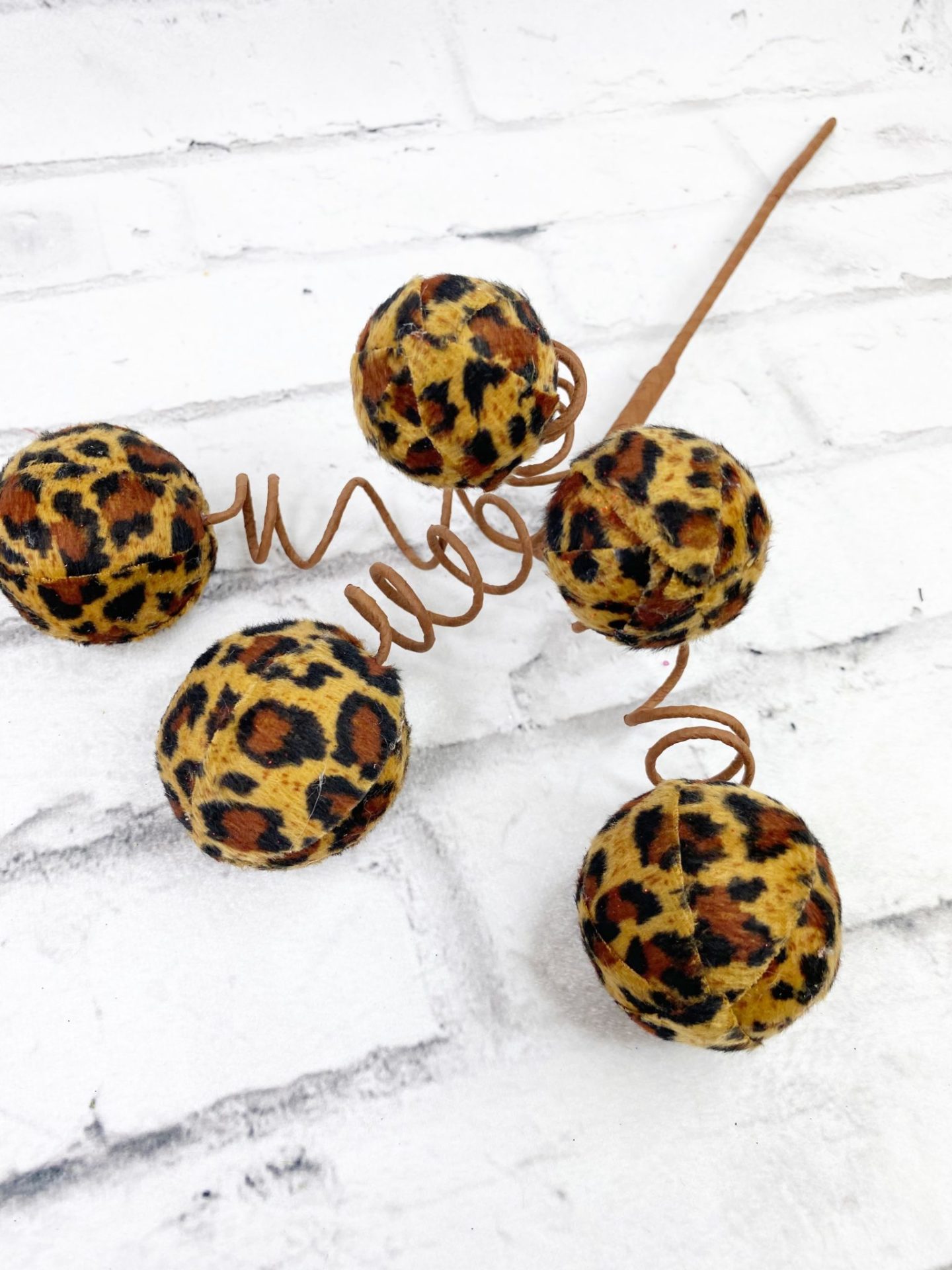 Fabric Cheetah Ball Pick - Kelea's Florals