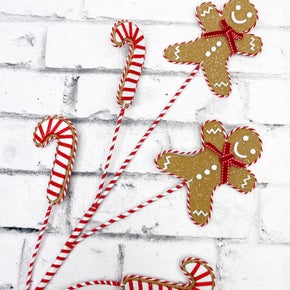 Gingerbread and Candy Cane Stem - Kelea's Florals