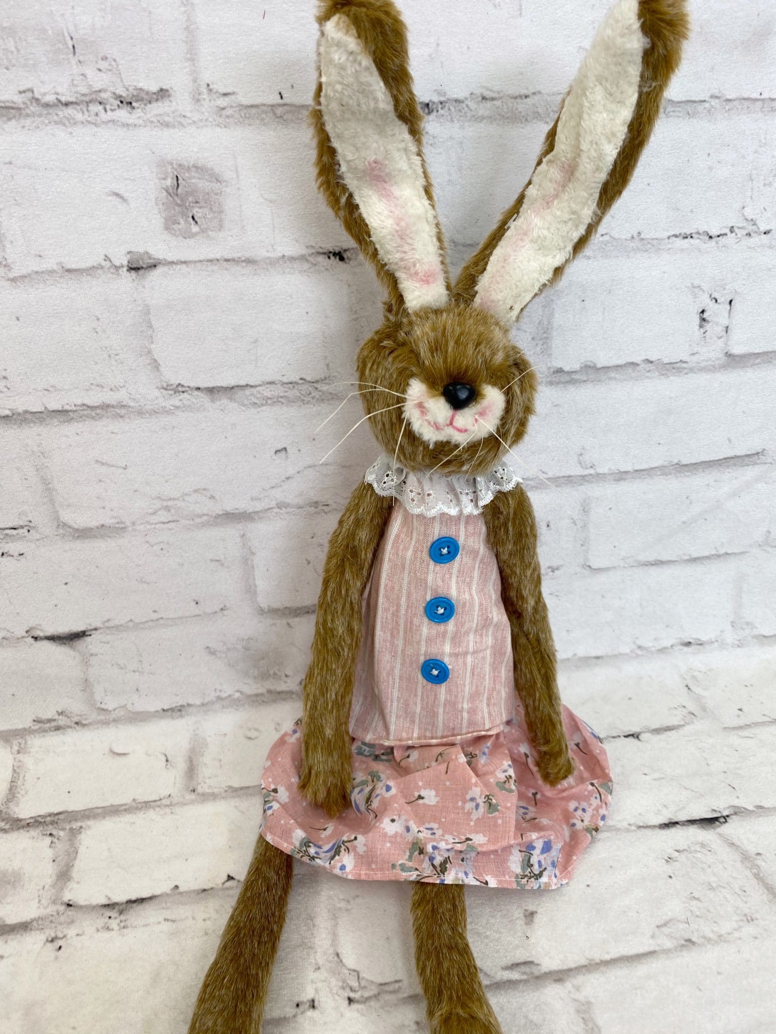 Bunny Rabbit in a Pink Dress - Kelea's Florals
