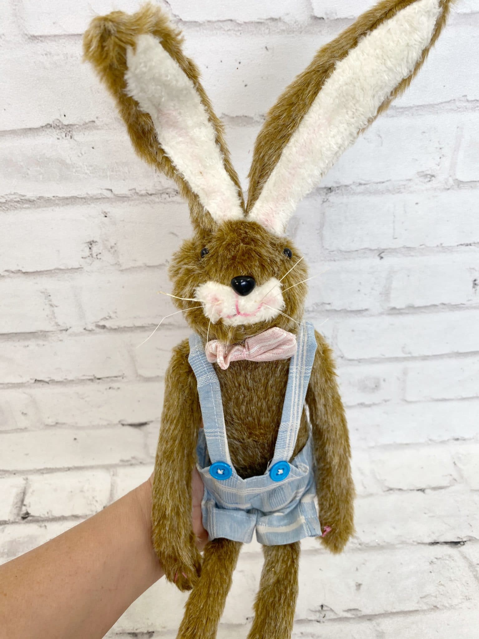 Bunny Rabbit in Blue Coveralls - Kelea's Florals
