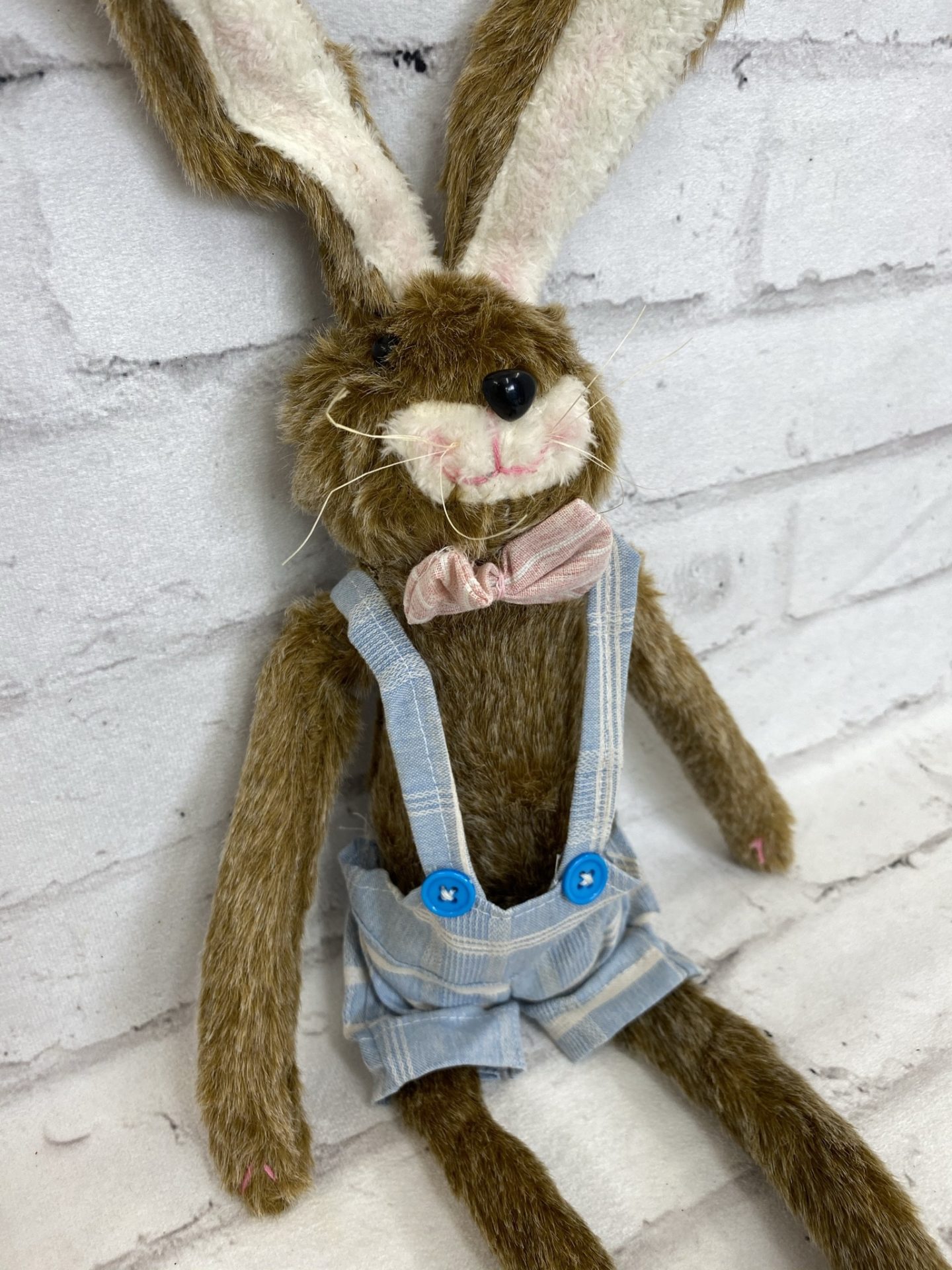 Bunny Rabbit in Blue Coveralls - Kelea's Florals