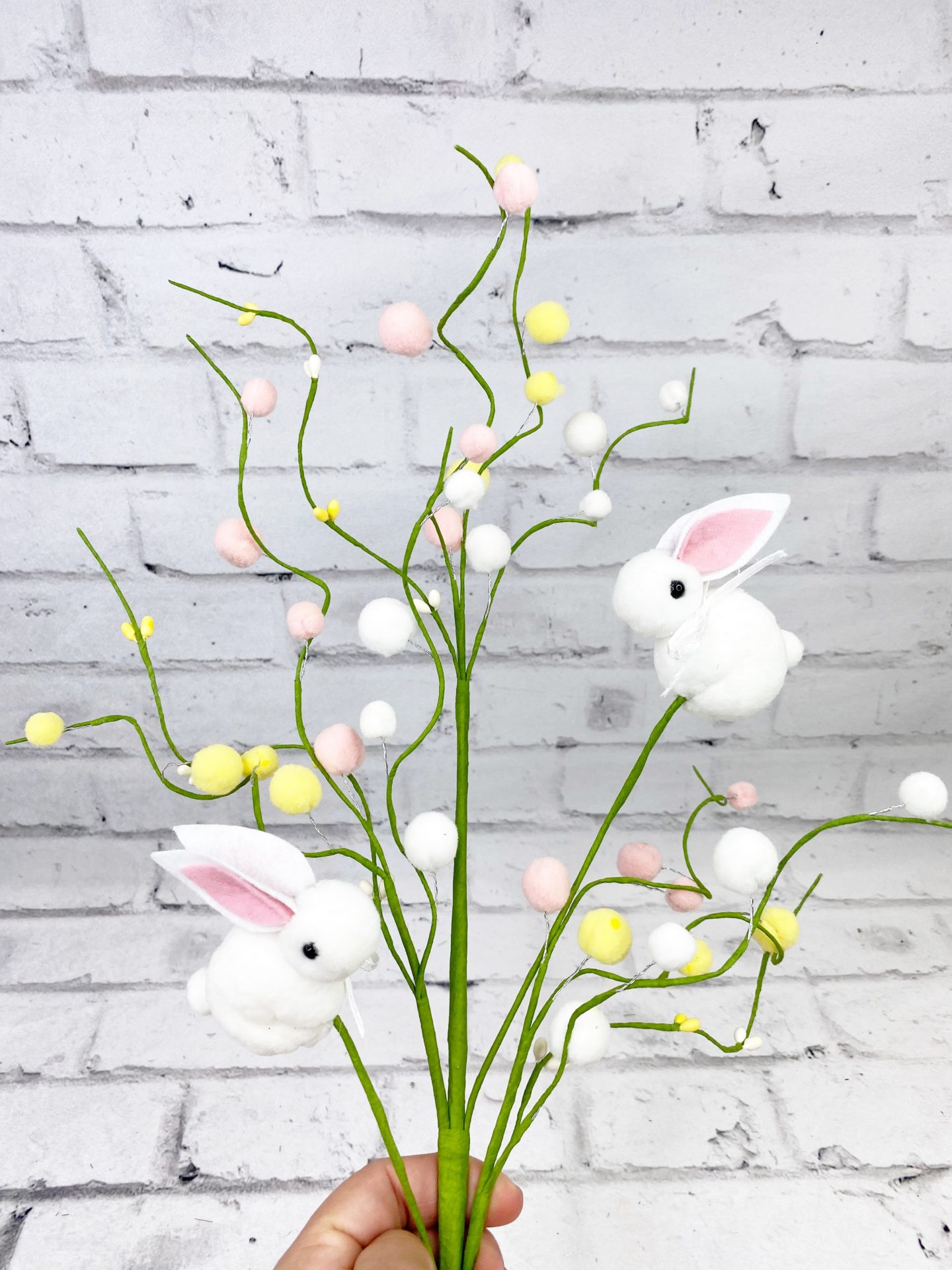 Pom Pom Bunny Stem - Kelea's Florals