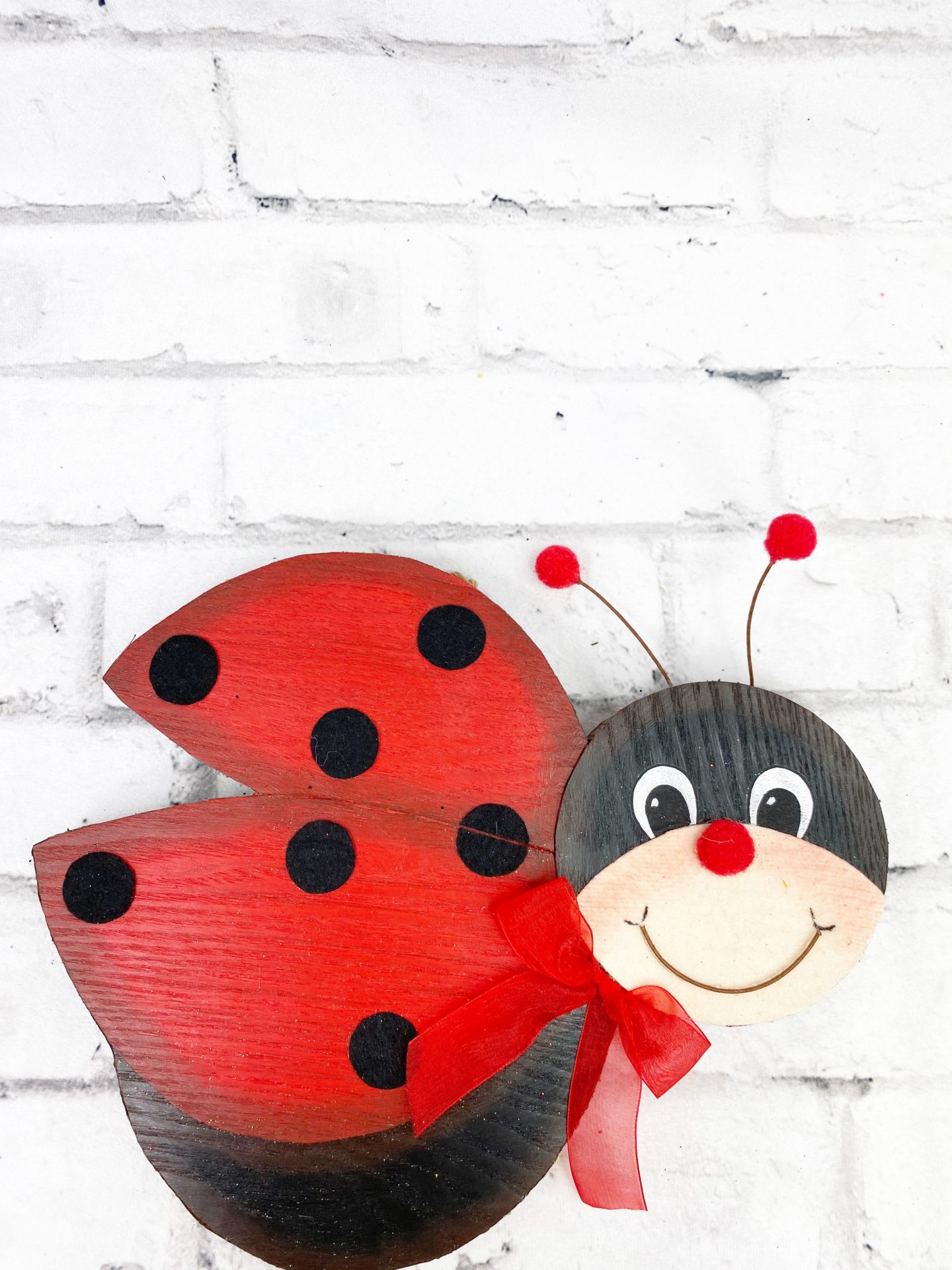 Red Wooden Ladybug - Kelea's Florals