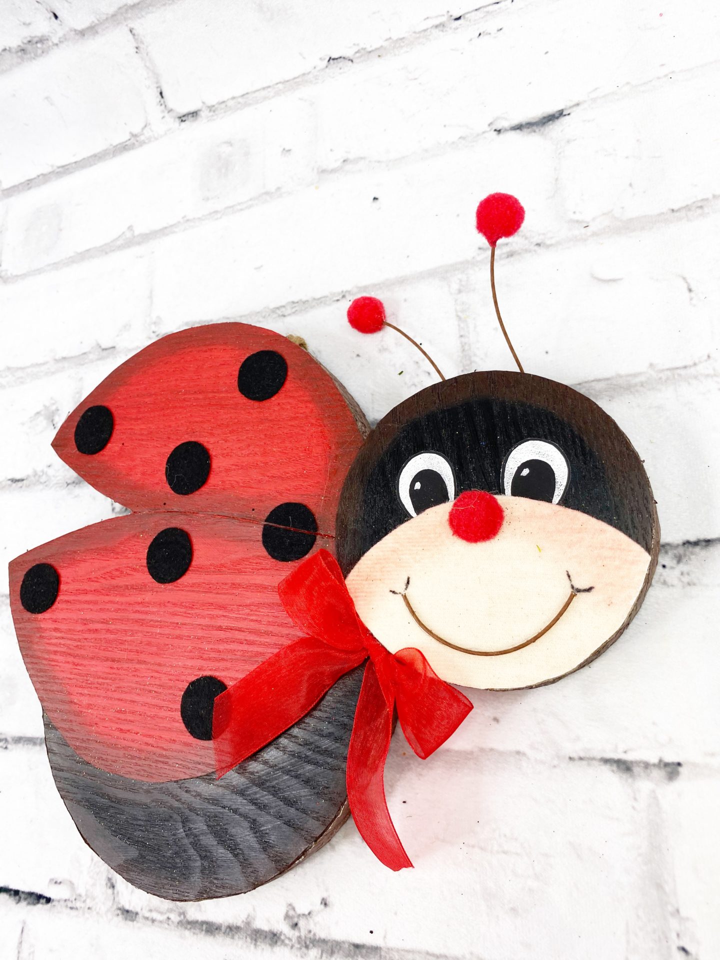 Red Wooden Ladybug - Kelea's Florals