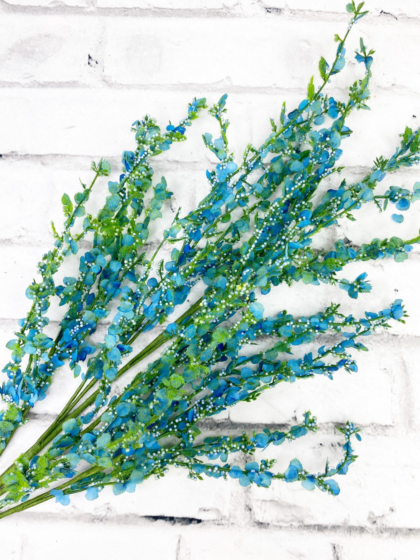 Blue Berry and leaves Stem - Kelea's Florals