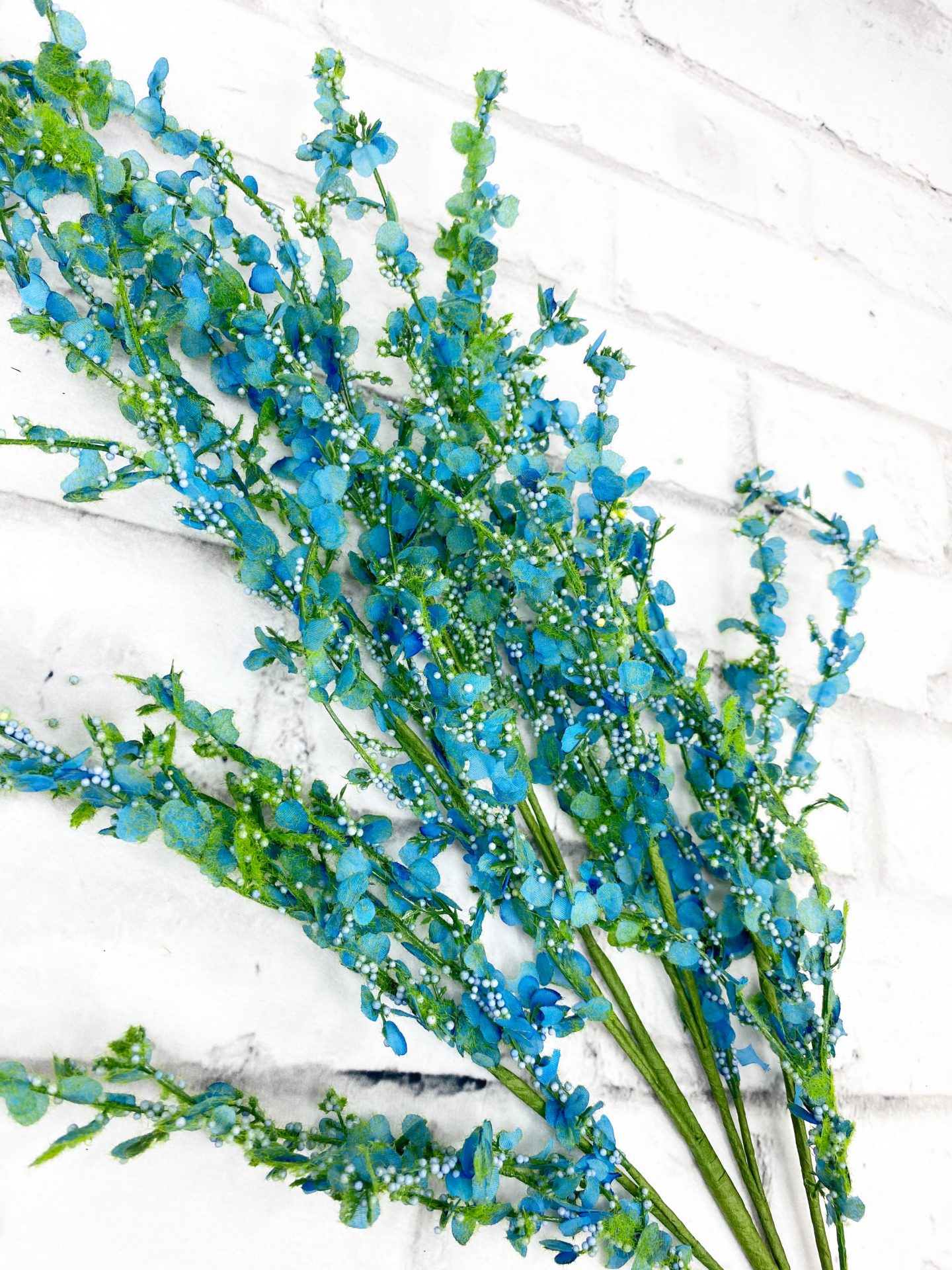 Blue Berry and leaves Stem - Kelea's Florals