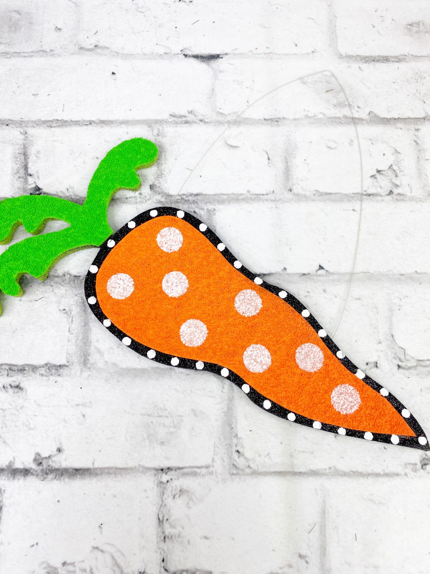 Orange with White Polka Dot Carrot - Kelea's Florals