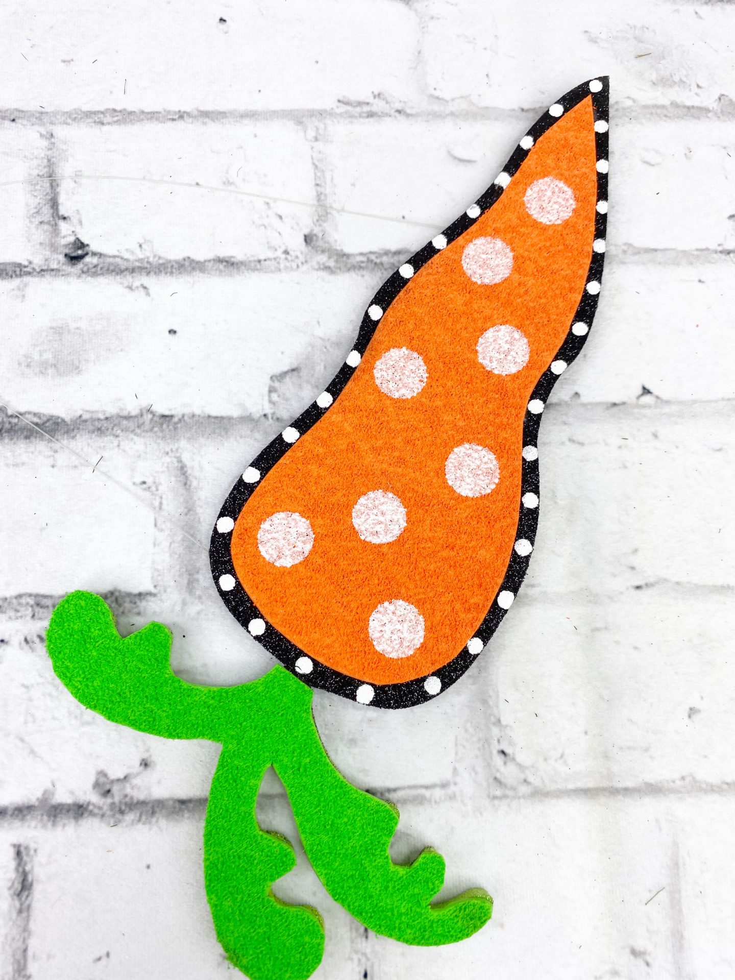 Orange with White Polka Dot Carrot - Kelea's Florals