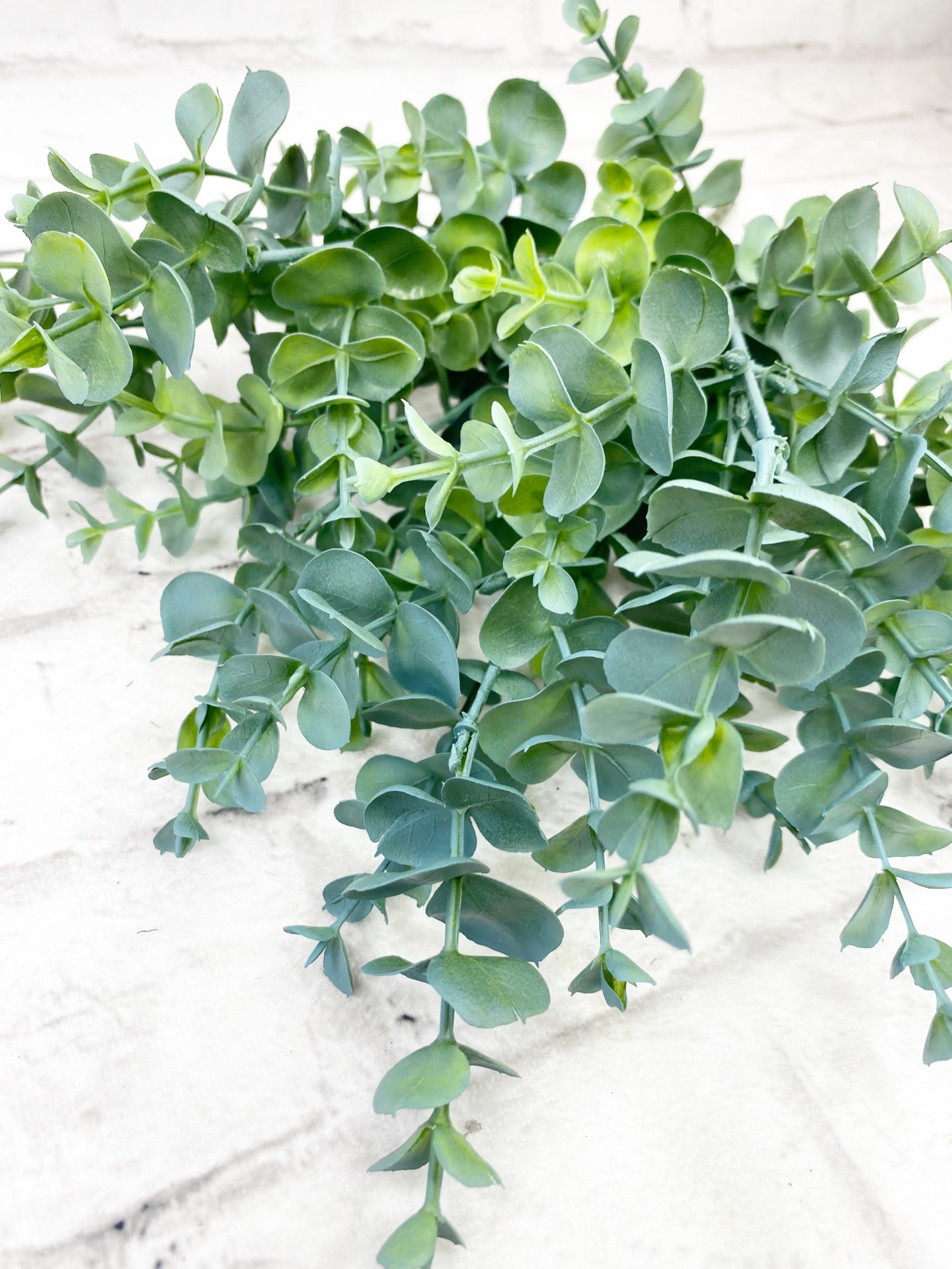 Blue Plastic Eucalyptus Bush - Kelea's Florals