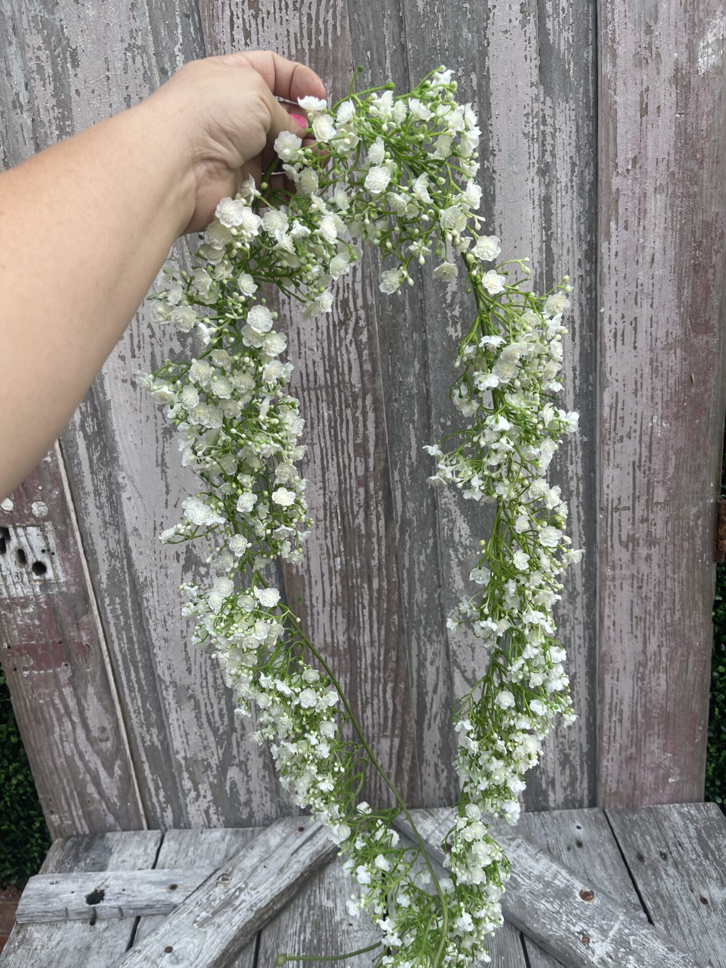 White Gypso Garland - Kelea's Florals