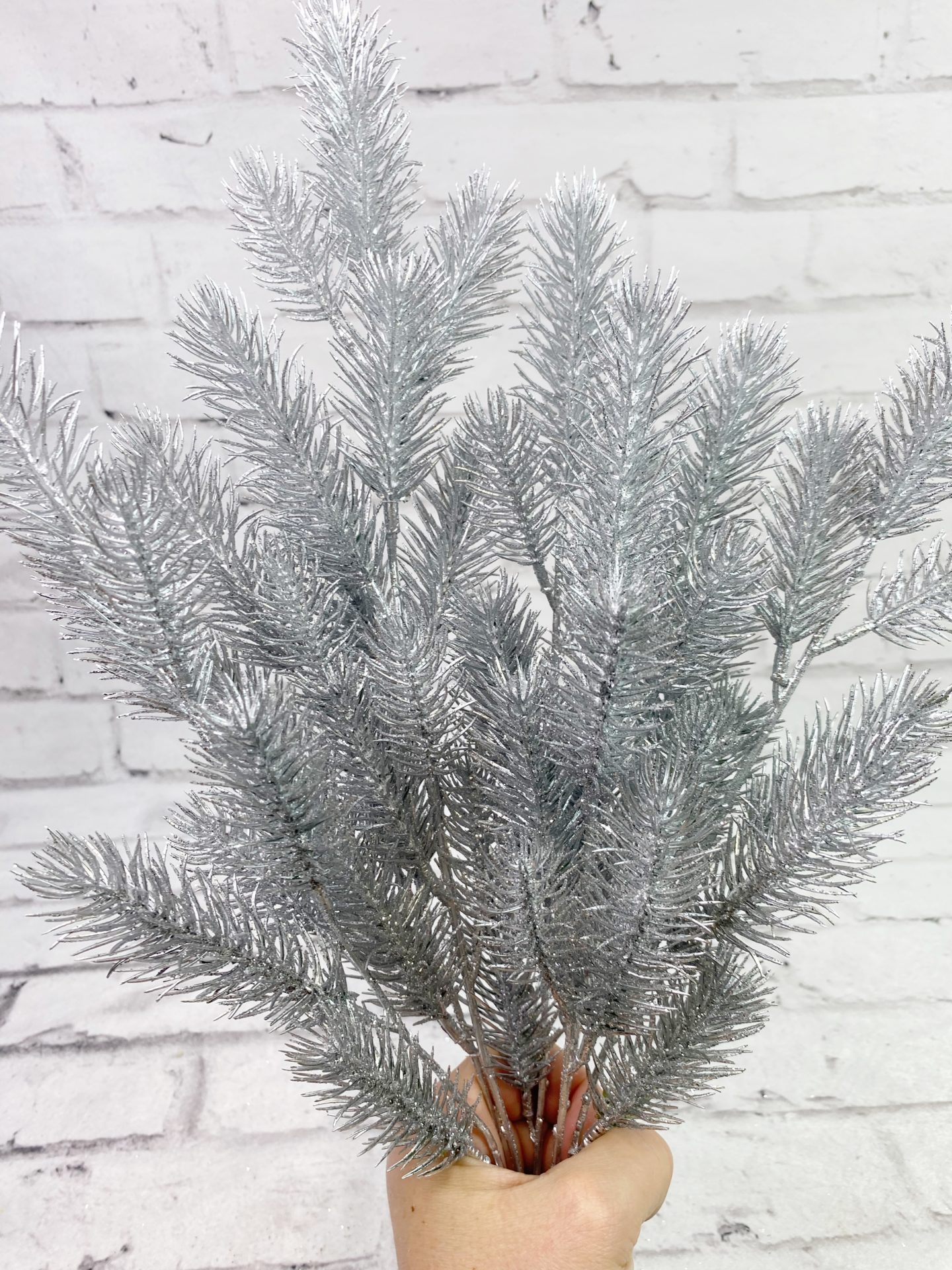 Silver Glittery Angel Pine - Kelea's Florals