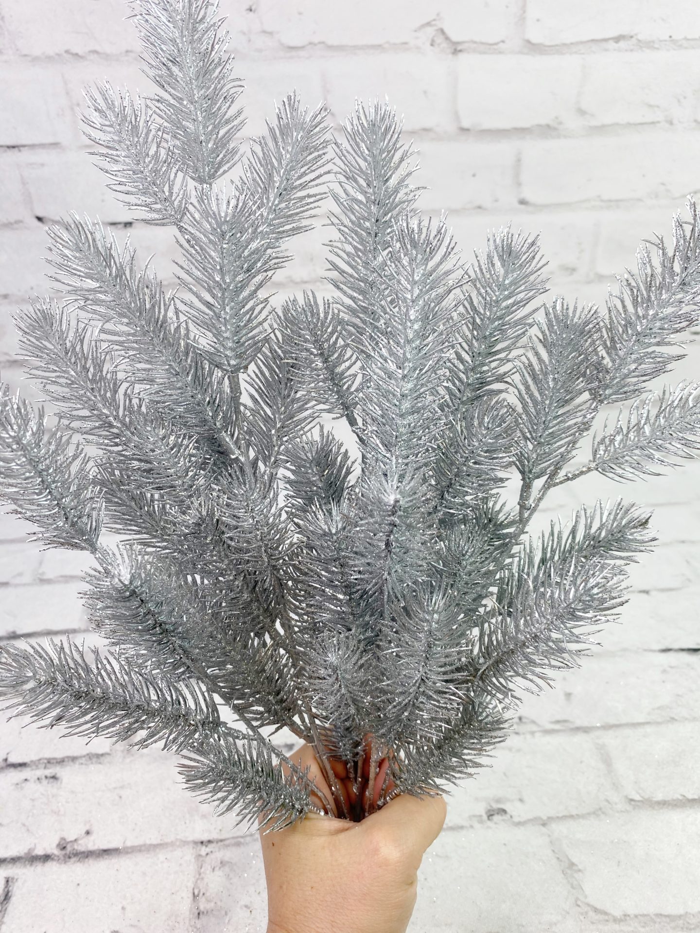 Silver Glittery Angel Pine - Kelea's Florals