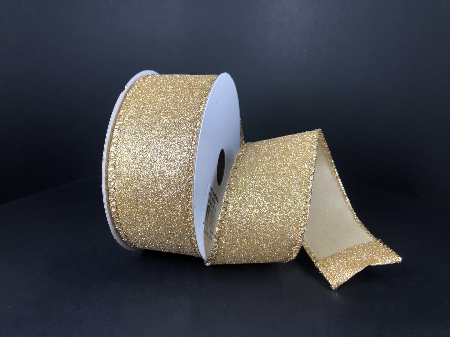 1.5" Champaign All Flat Glitter Ribbon on a 10 Yard Roll.....0 - Kelea ...